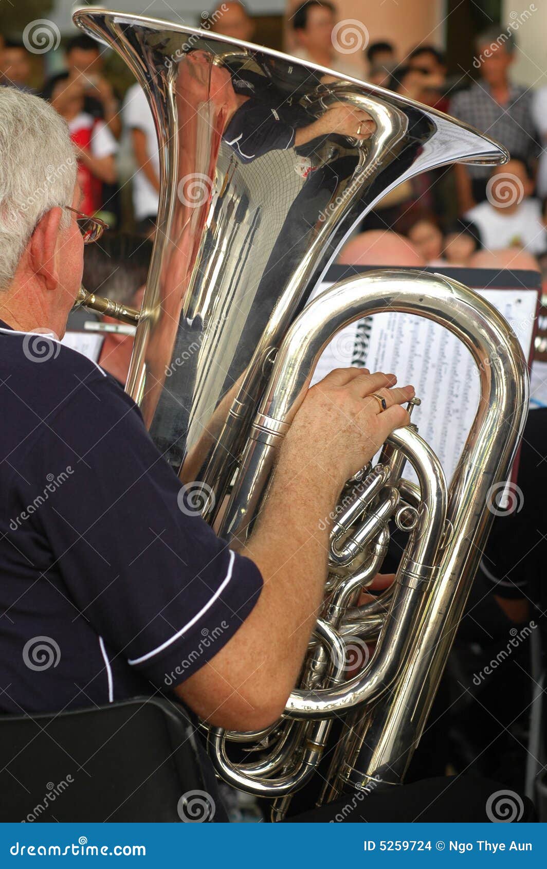 Street Trumpet Orchestra stock photo. Image of melody - 5259724