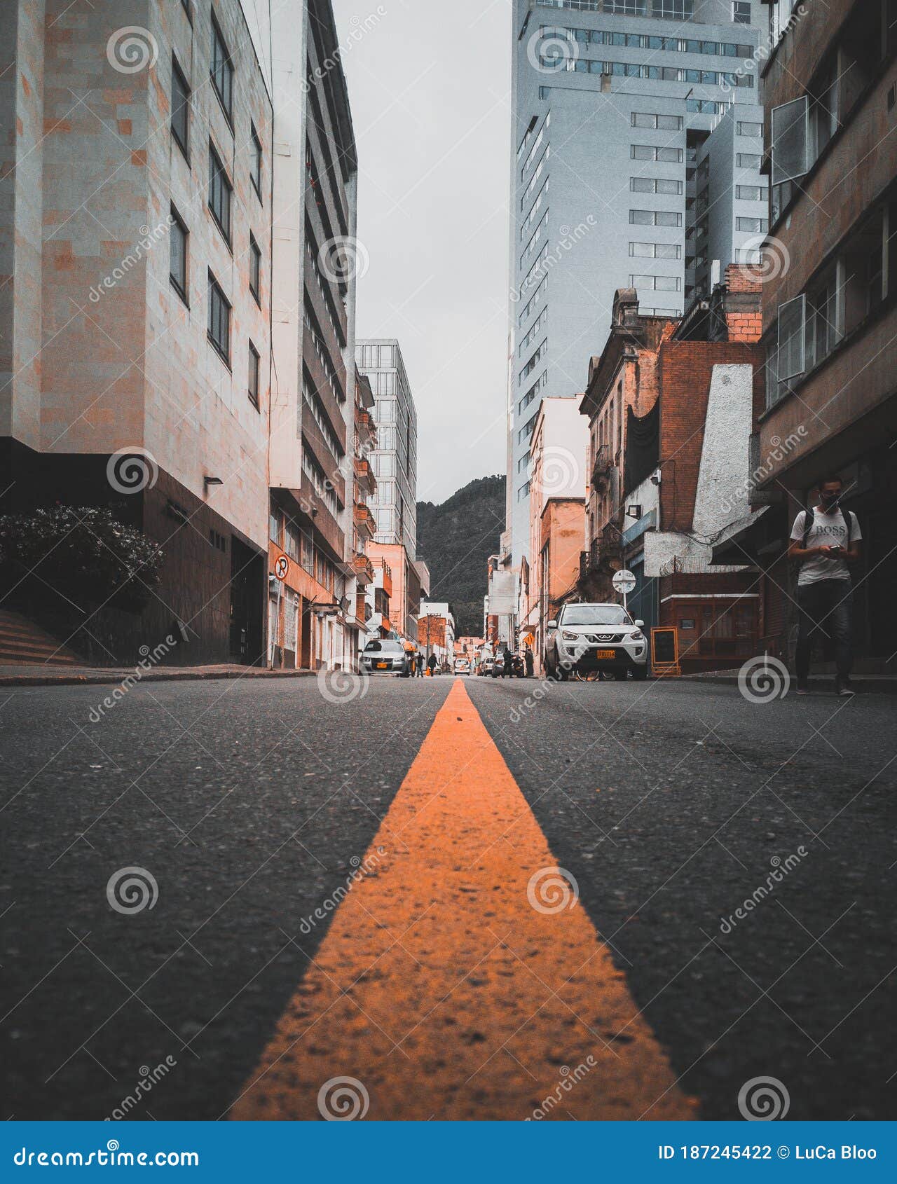 Street under the line editorial photography. Image of alley - 187245422