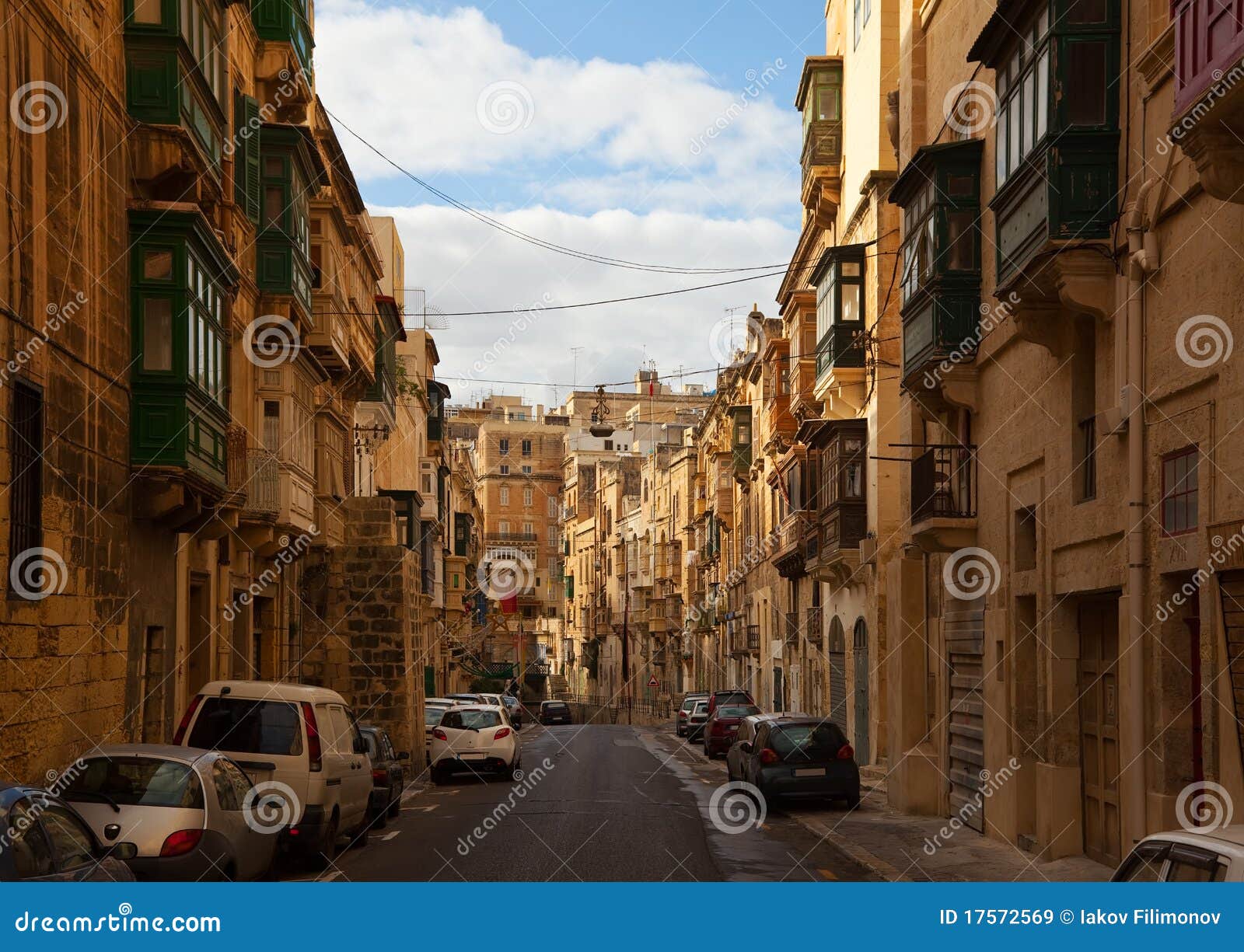 Street of Valletta. Malta stock image. Image of picturesque - 17572569