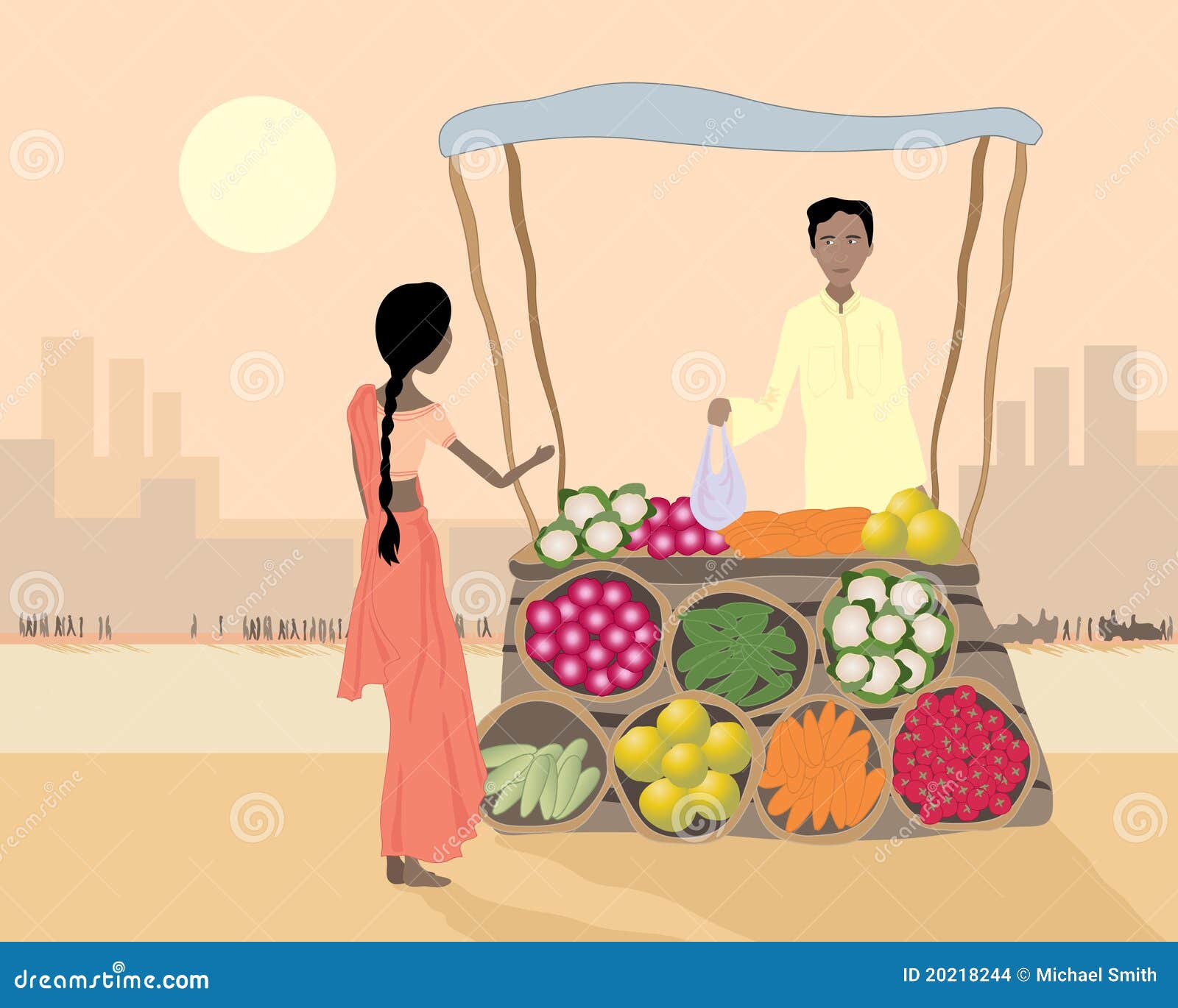 Street Vendor Stock Illustrations – 4,204 Street Vendor Stock ...