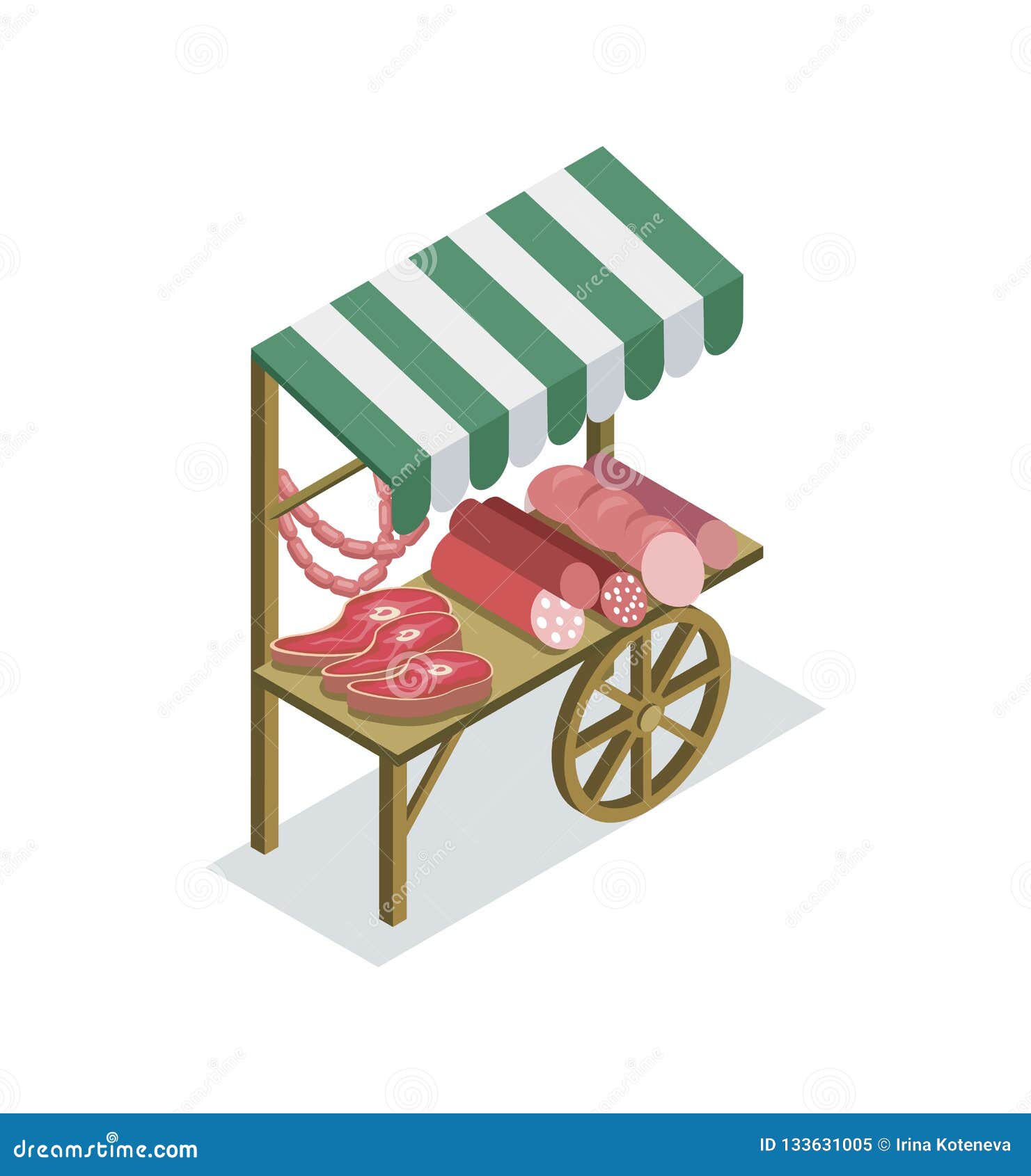 Street Vendor Booth Isometric 3D Icon Stock Vector - Illustration of ... Street Vendor Booth Isometric 3D Icon Stock Vector - Illustration of ...