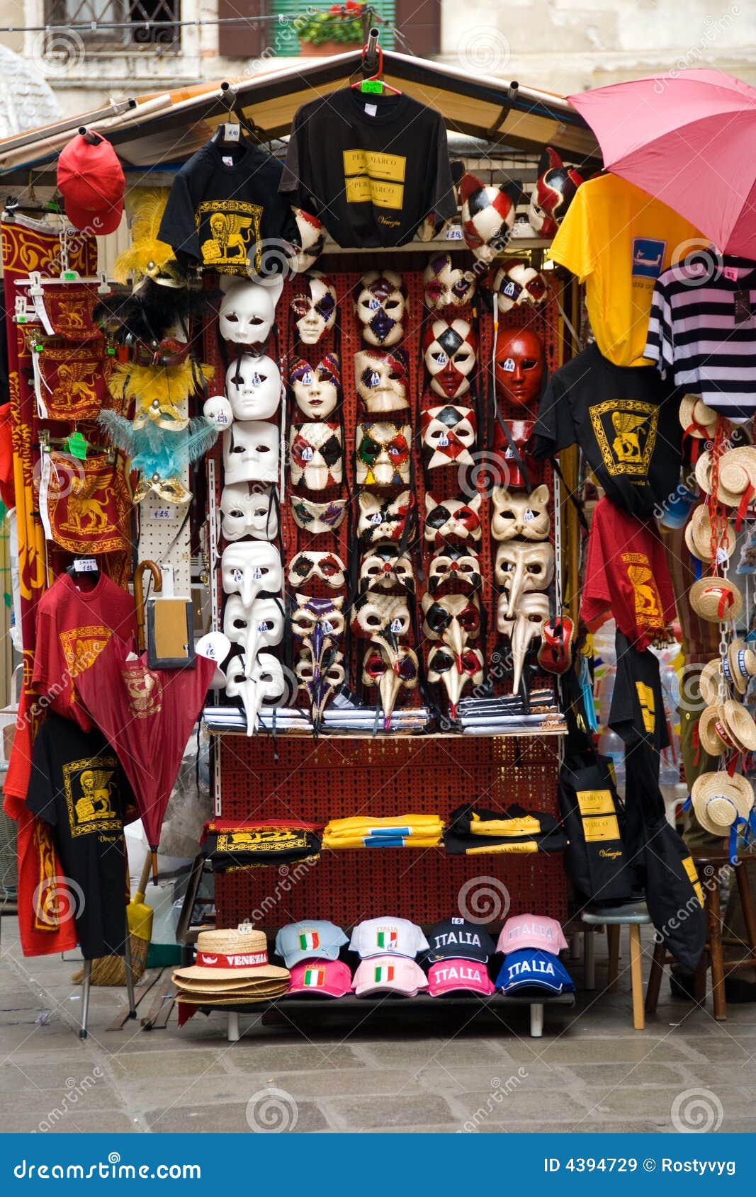 Street Vendor Stand in Venice Stock Image - Image of urban, summer: 4394729