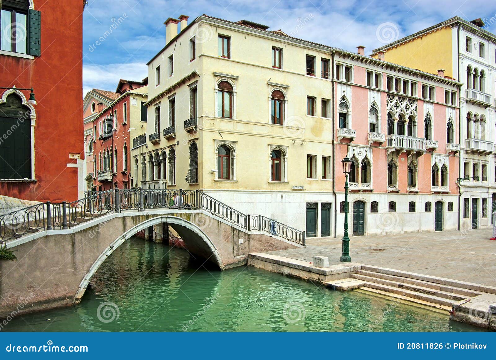 Street of Venice, Italy stock photo. Image of city, building - 20811826