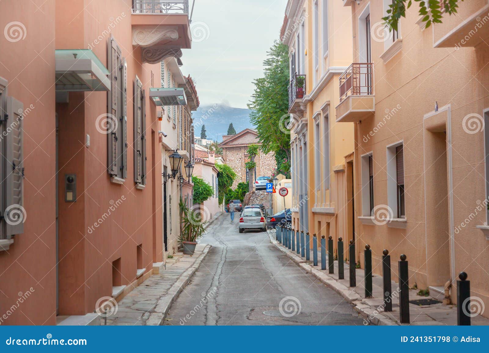Street view of Athens stock photo. Image of cityscape - 241351798