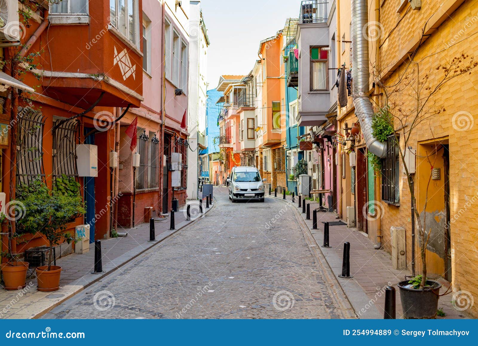 Street View in Balat District in Istanbul Editorial Stock Image - Image ...