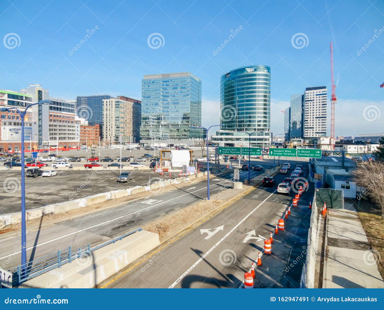 Street View in Boston - BOSTON / MASSACHUSETTS - January 21, 2017 ...