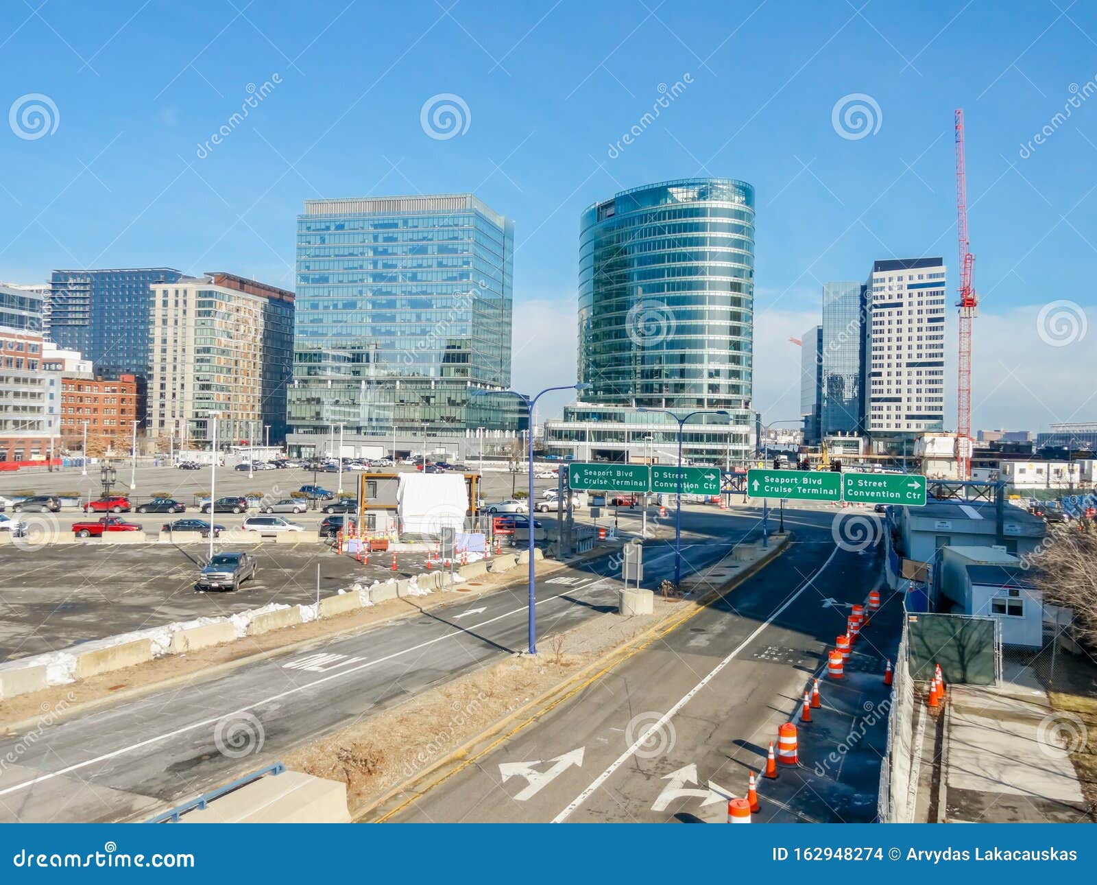 Street View in Boston - BOSTON / MASSACHUSETTS - January 21, 2017 ...