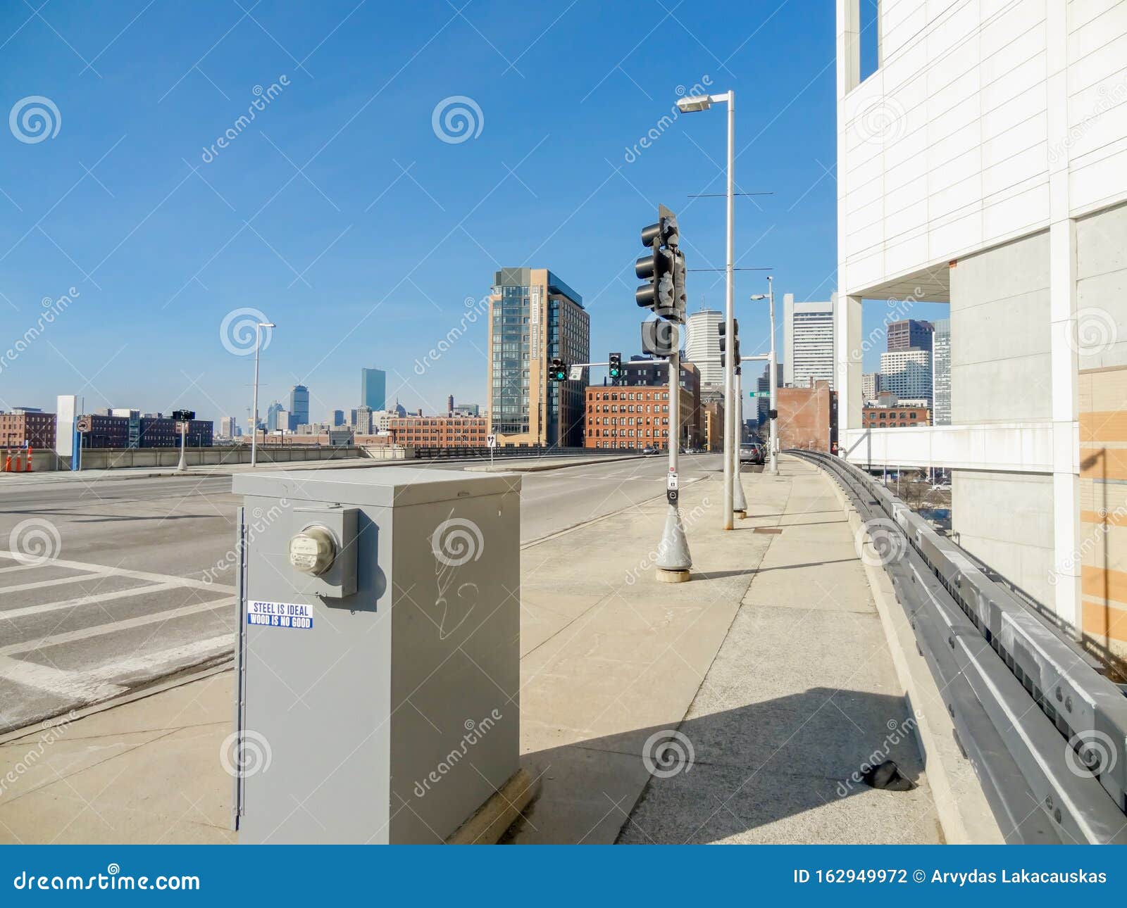 Street View in Boston - BOSTON / MASSACHUSETTS - January 21, 2017 ...