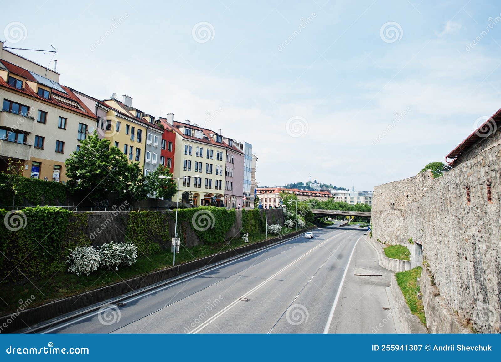 Street of View Bratislava, Slovakia Stock Image - Image of landmark ...