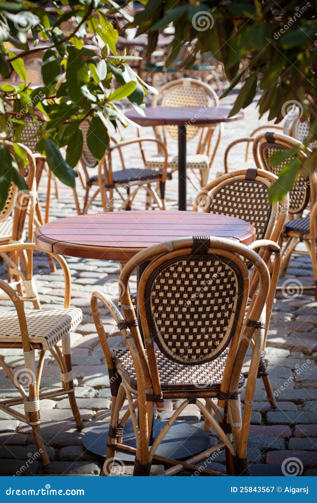 Street View of a Coffee Terrace Stock Image - Image of arrangement ...