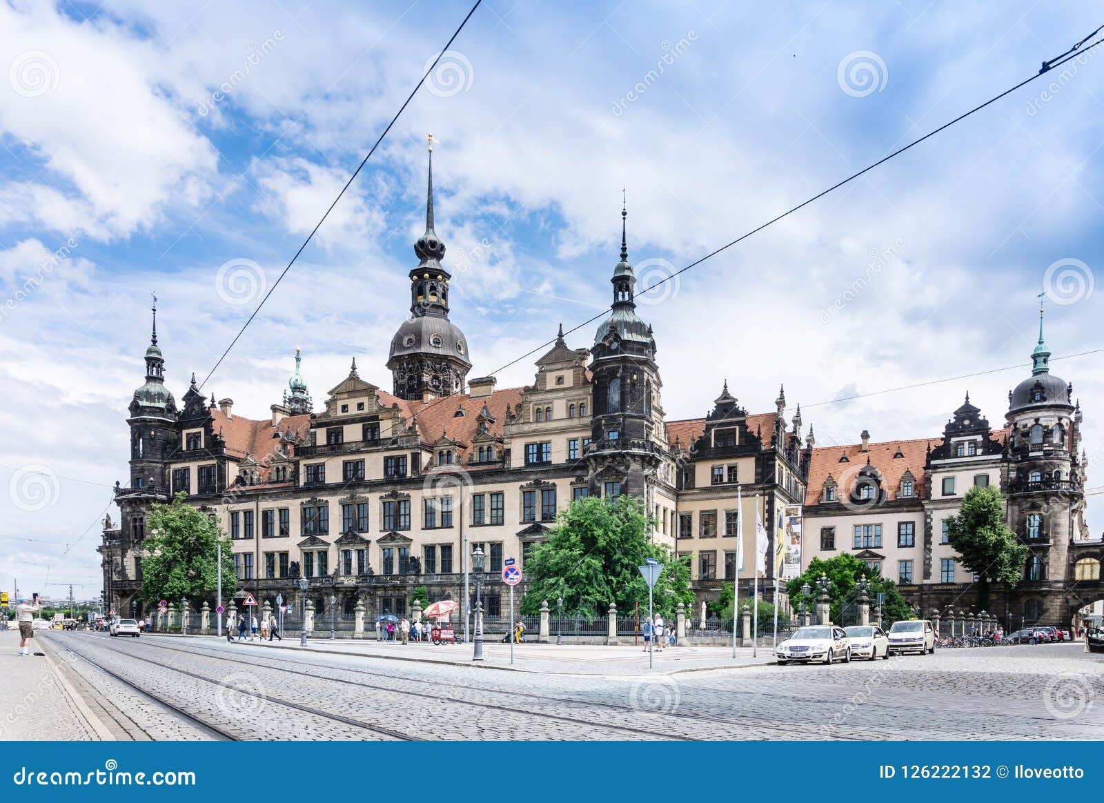Street View of Downtown Dresden, Germany Stock Photo - Image of famous ...