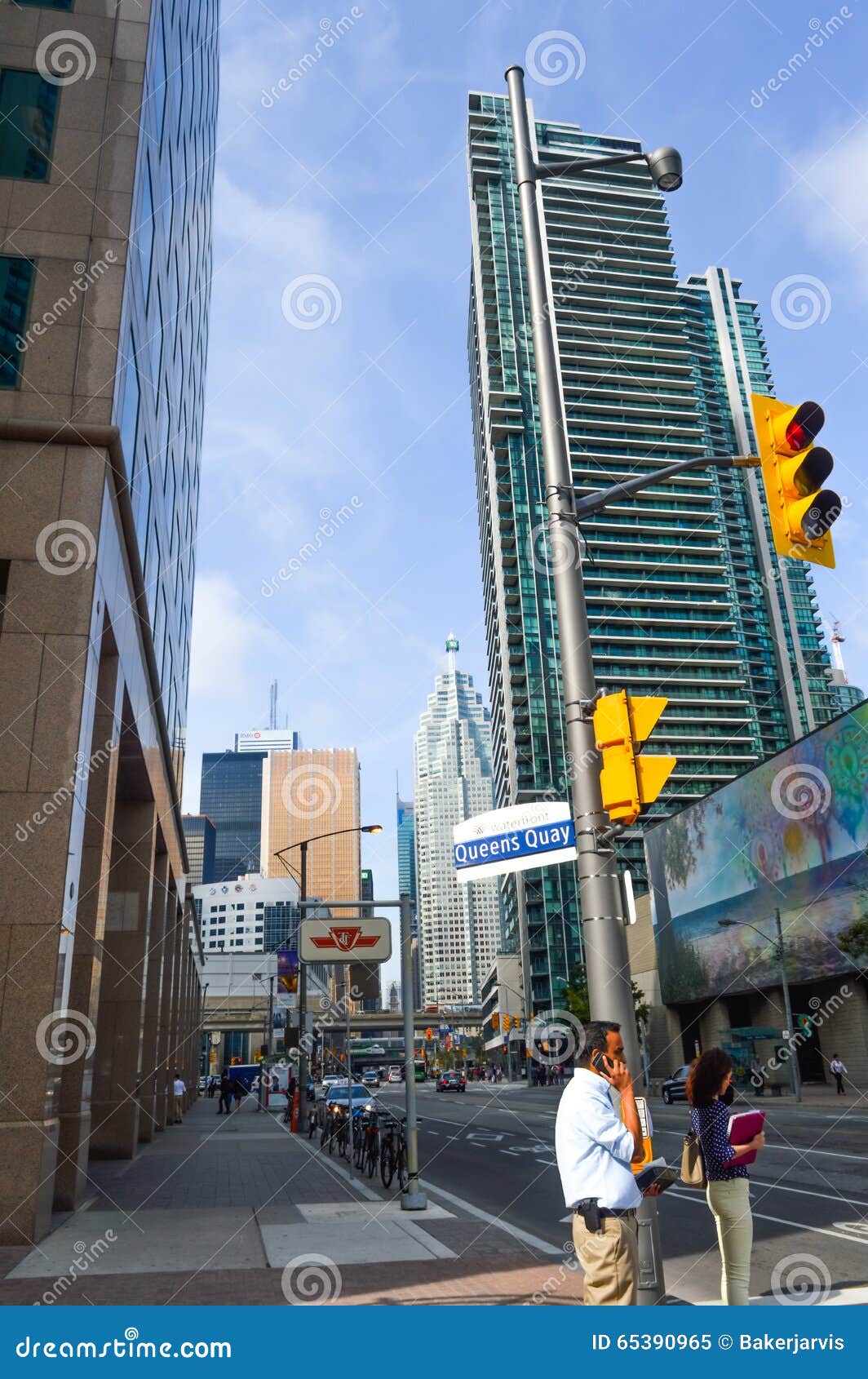 Street View of Downtown Toronto, Editorial Image - Image of large ...