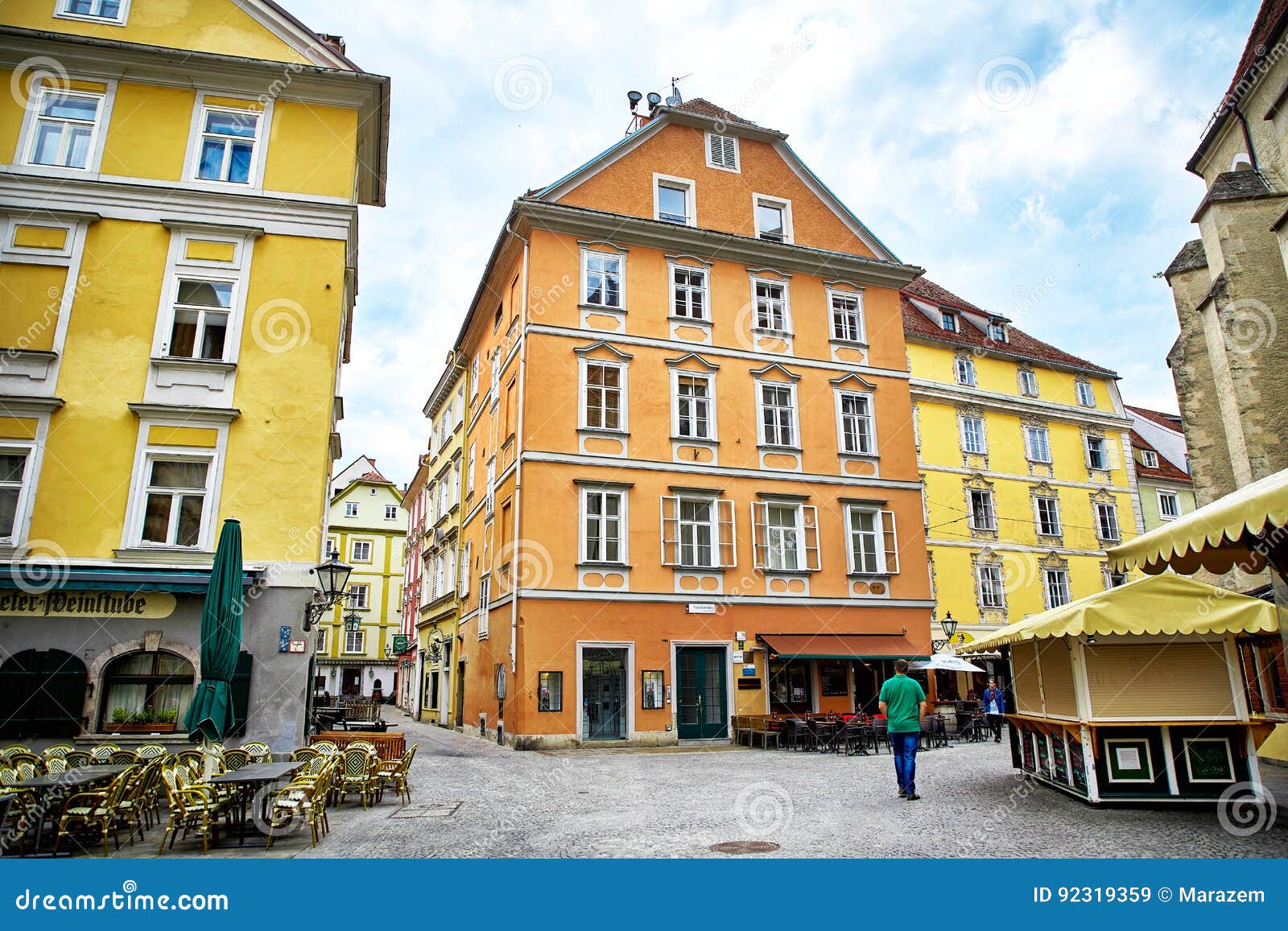 Street View of Graz, Austria Editorial Stock Image - Image of tourism ...