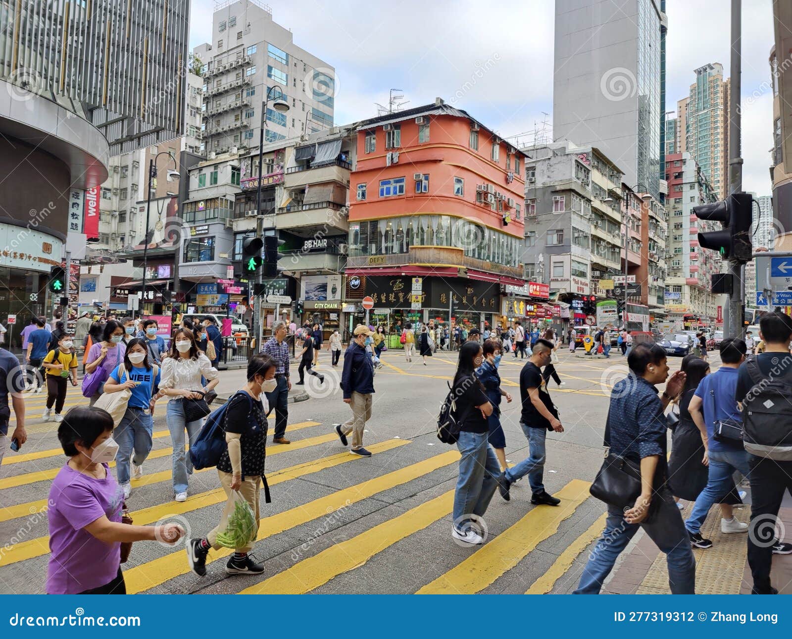 Street view in Hong Kong editorial photography. Image of view - 277319312