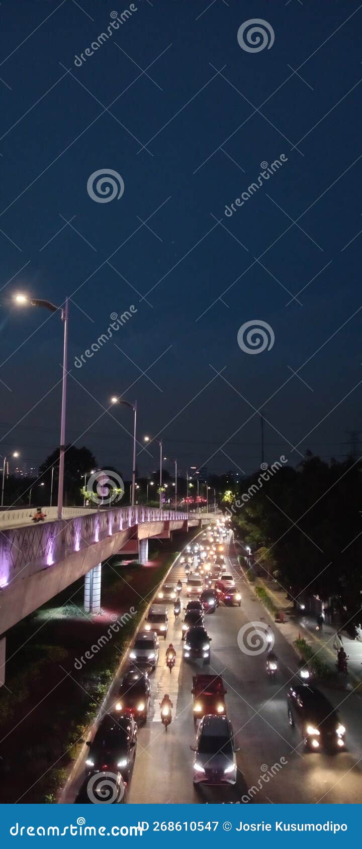 Street View Jakarta at Night Vibe Stock Image - Image of night, vibe ...