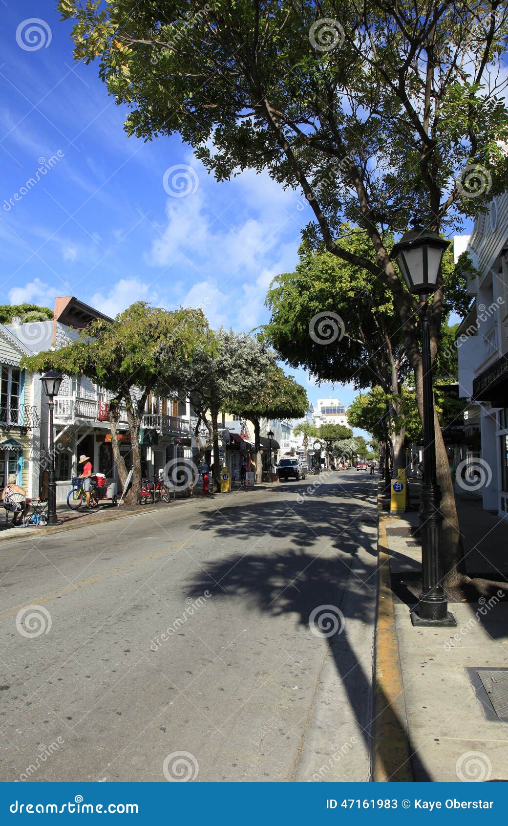 Street View in Key West Florida Editorial Stock Photo - Image of bike ...