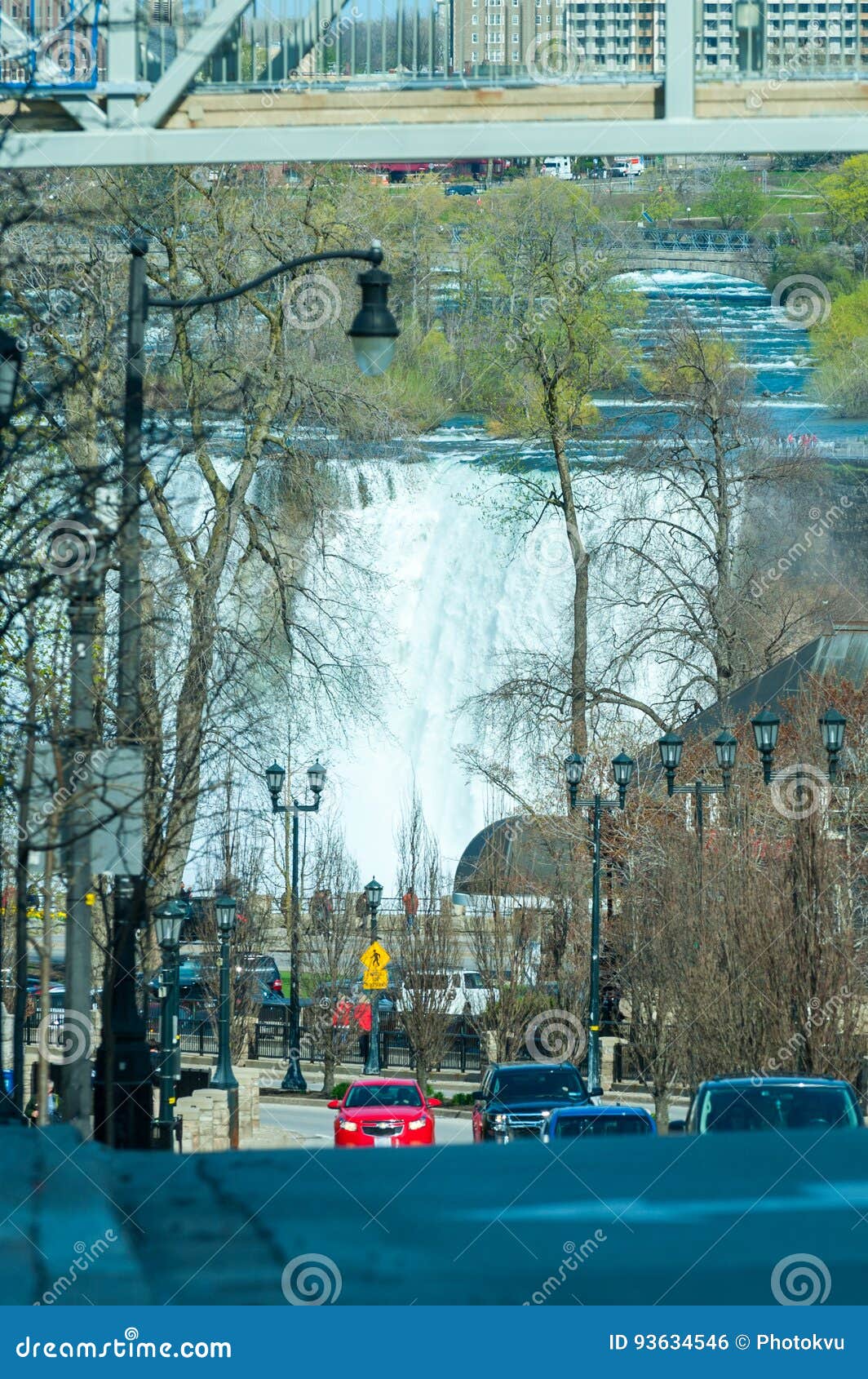 Street View in Niagara Falls Town Canada Editorial Photo - Image of ...