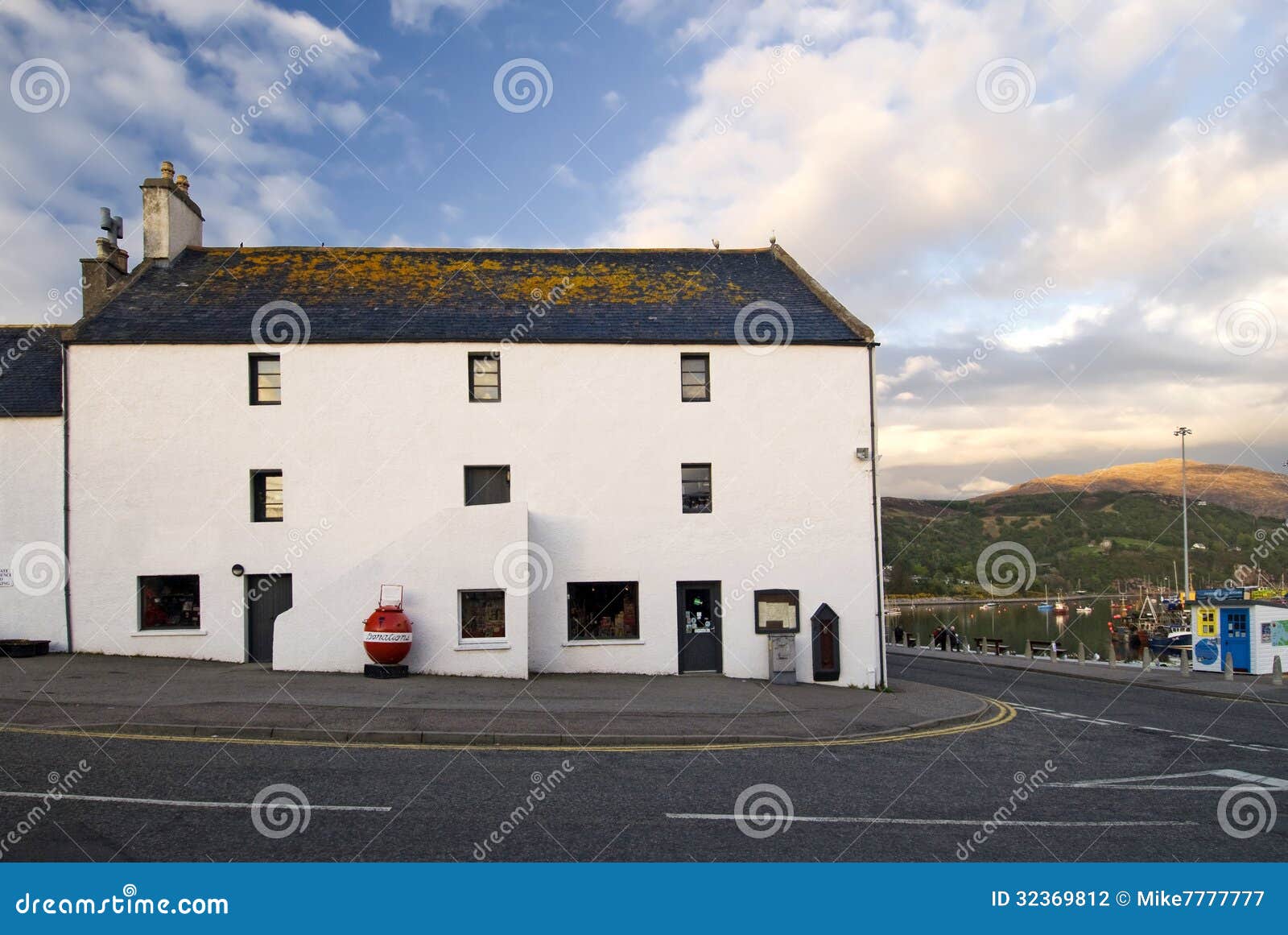 Street View of Small Town, Ullapool. Highlands, Scotland Stock Photo ...