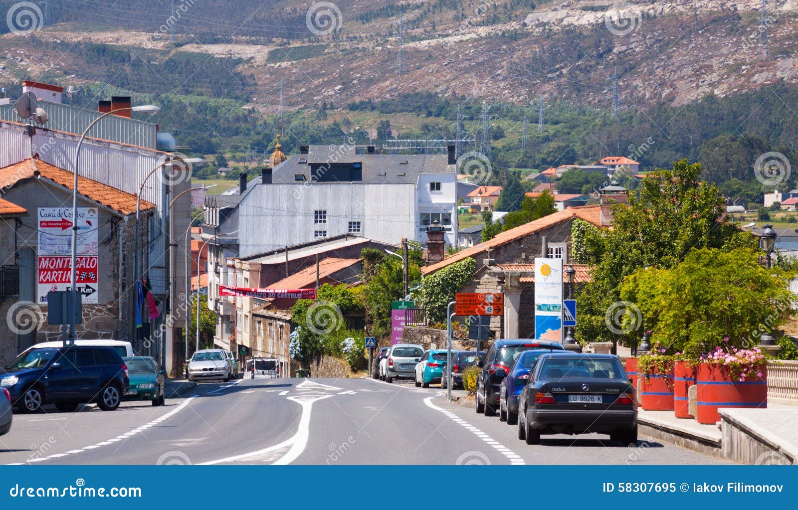 Street of Vimianzo. a Coruna, Spain Editorial Image - Image of ...