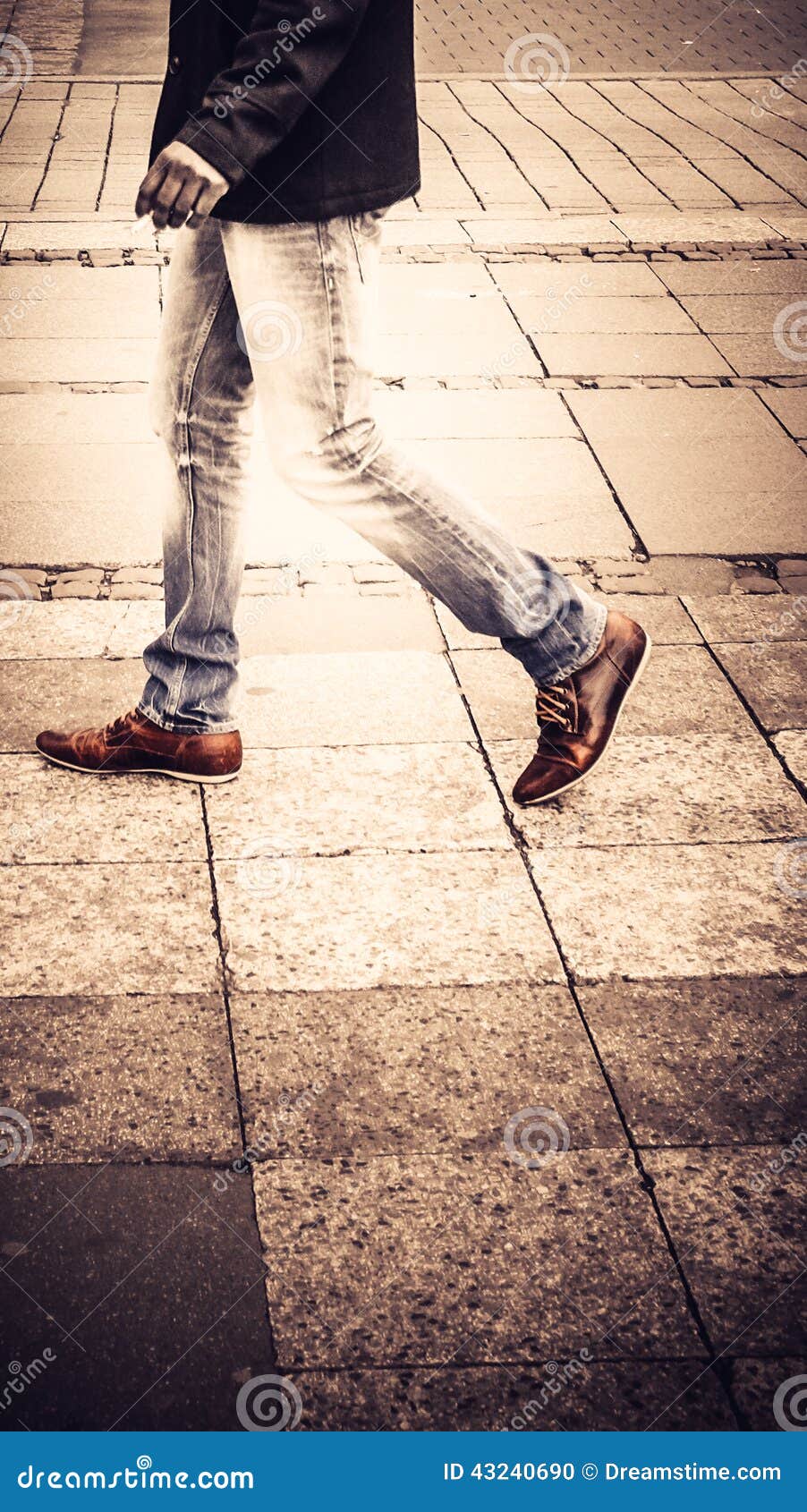 Street Walker in Berlin Germany Stock Photo - Image of early, bridge ...