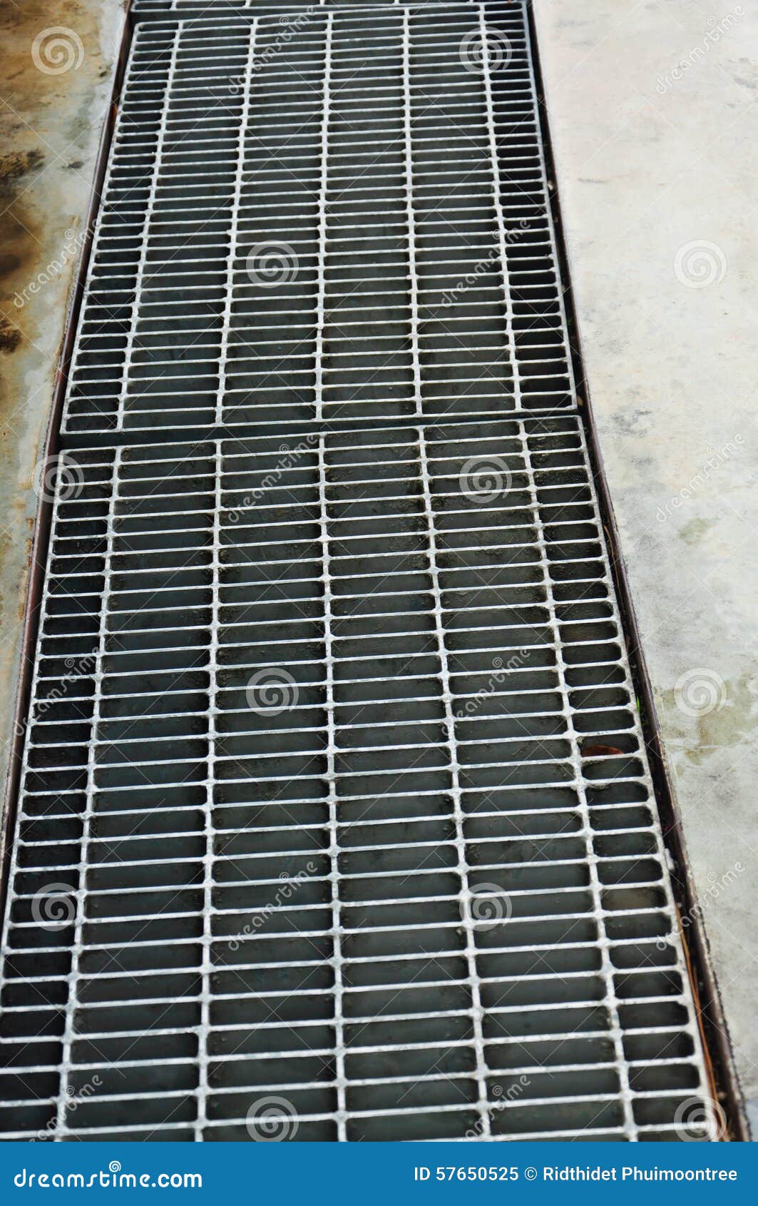 Street water drain. stock image. Image of sidewalk, supermarket - 57650525