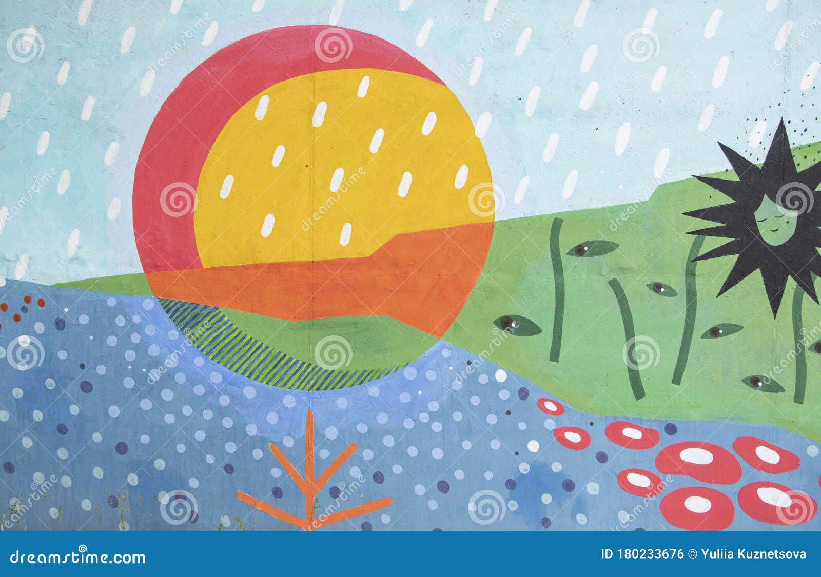 Street Work of Unknown Artists. Art is Everywhere. Nice Editorial Photo ...