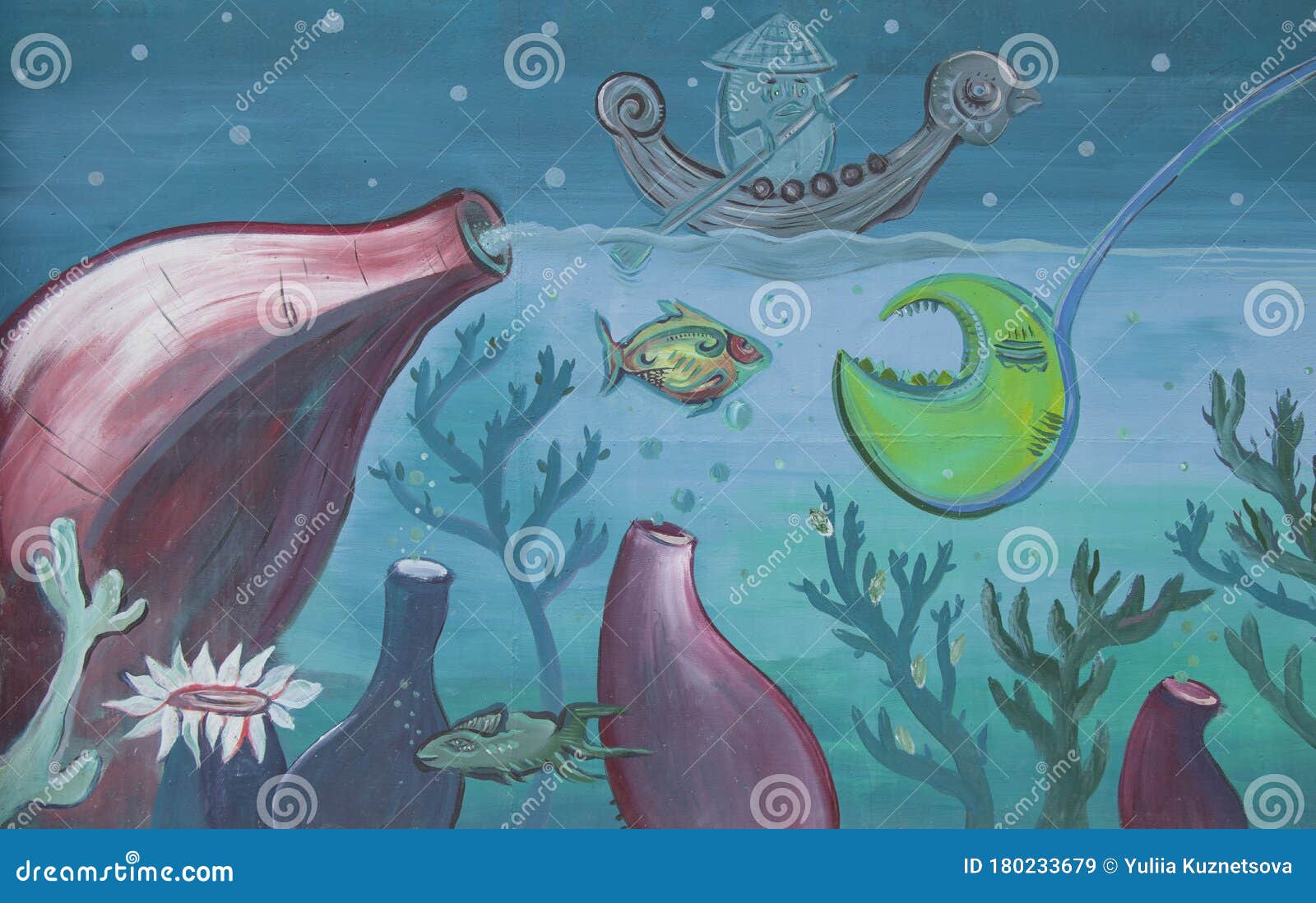 Street Work of Unknown Artists. Art is Everywhere. Nice Editorial Stock ...