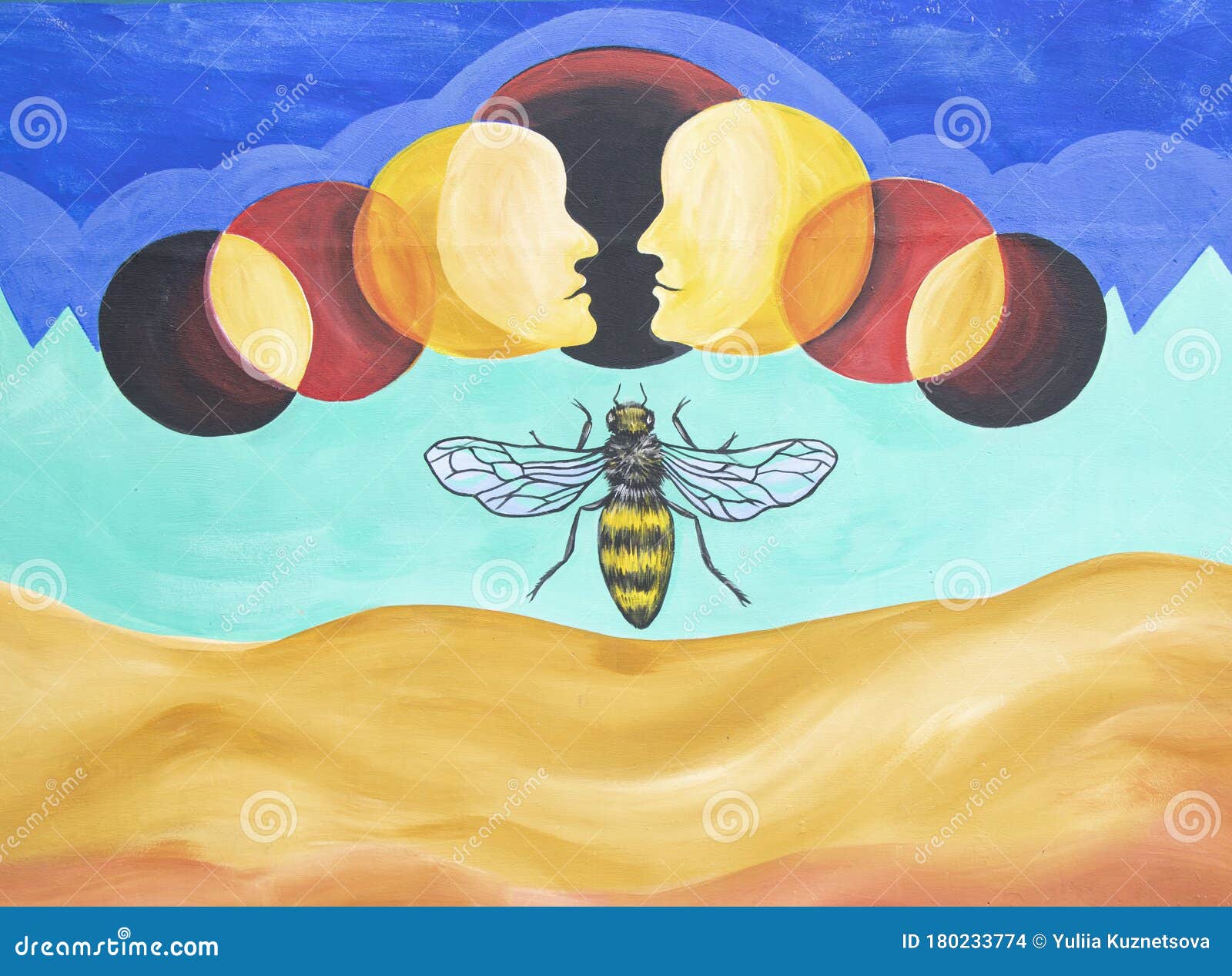 Street Work of Unknown Artists. Art is Everywhere. Nice Editorial Stock ...