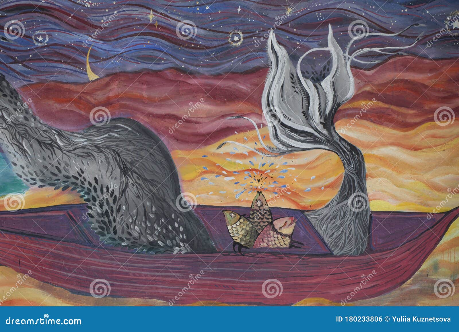 Street Work of Unknown Artists. Art is Everywhere. Nice Editorial Photo ...