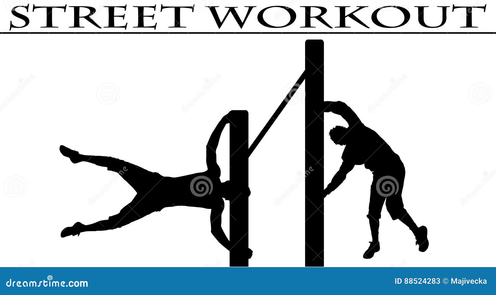 Street workout stock vector. Illustration of collection - 88524283