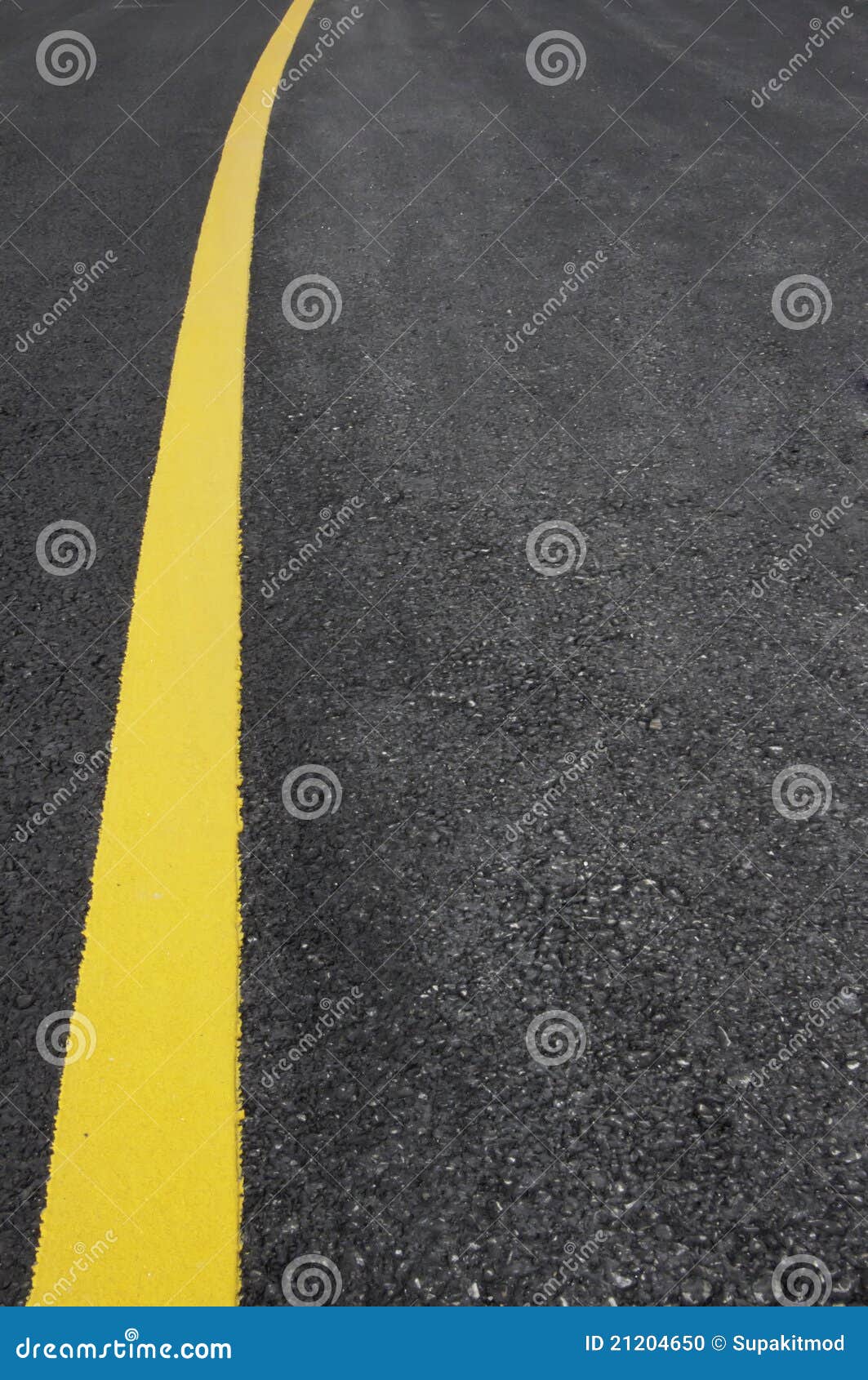 Street with Yellow line stock photo. Image of rock, street - 21204650