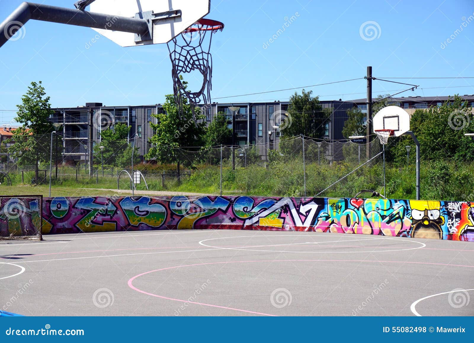 Streetball stock photo. Image of season, green, shield - 55082498