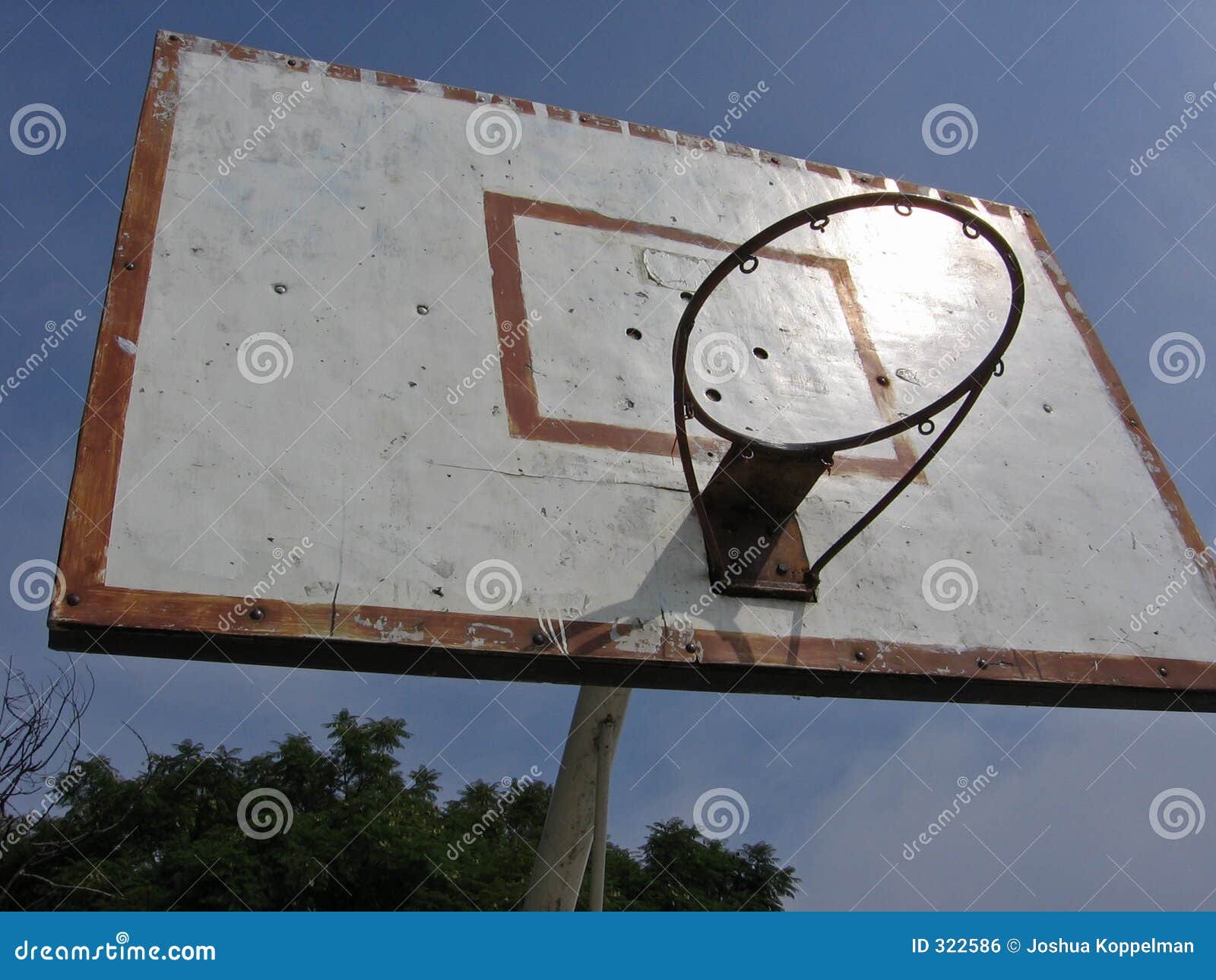 Streetball Rim stock photo. Image of dunk, team, ball, recreation - 322586