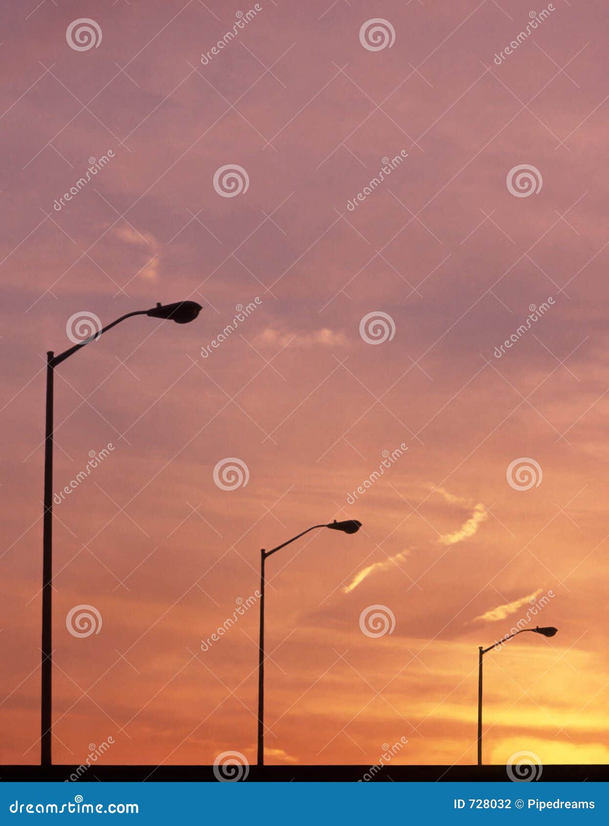 Streetlights stock photo. Image of road, nightfall, streetlight - 728032