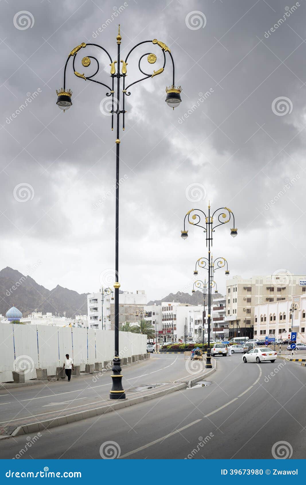 Streetlights in Muscat stock photo. Image of travel, streetlights ...