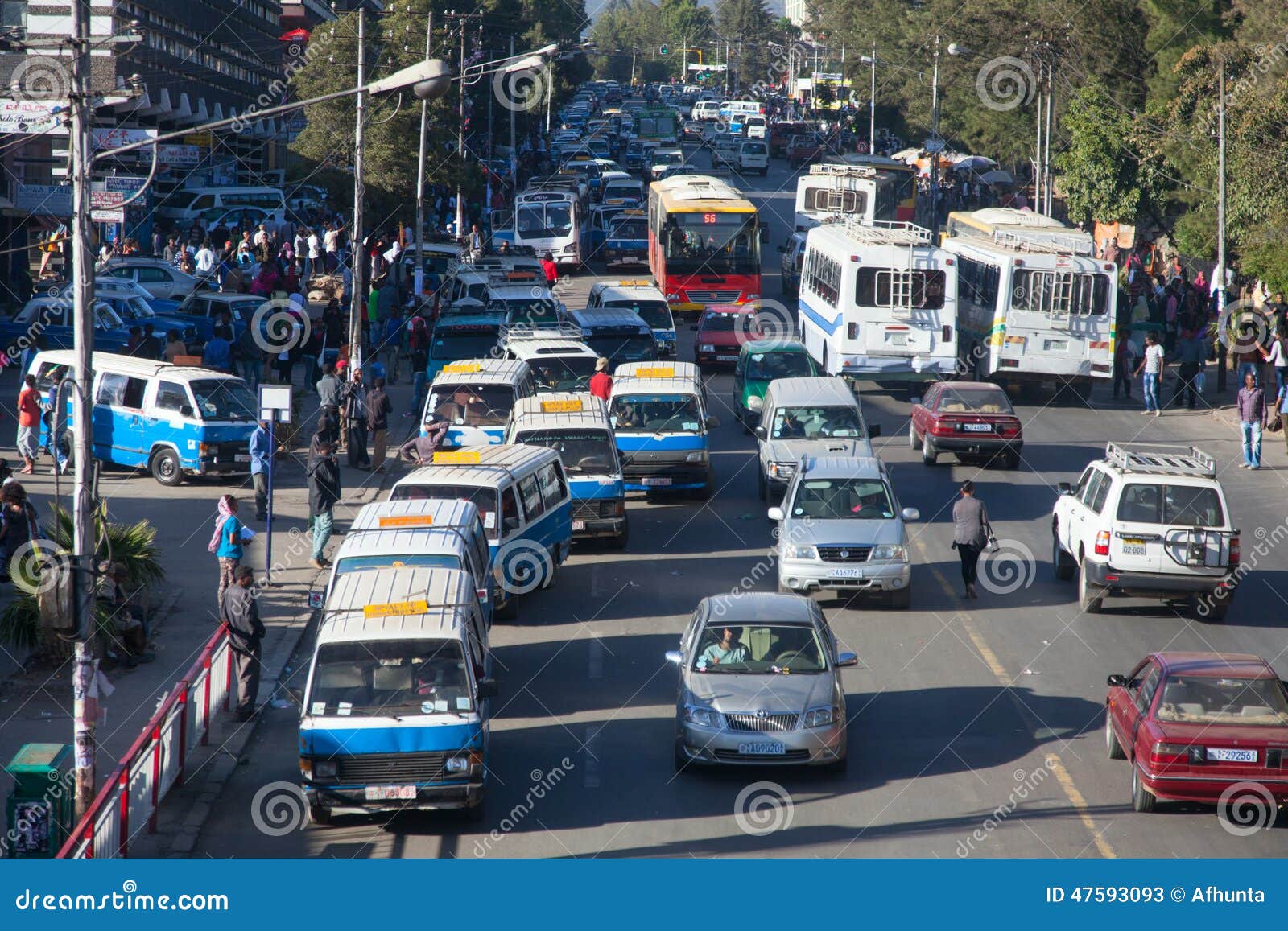 The Streets of Addis Ababa Ethiopia Editorial Stock Photo - Image of ...