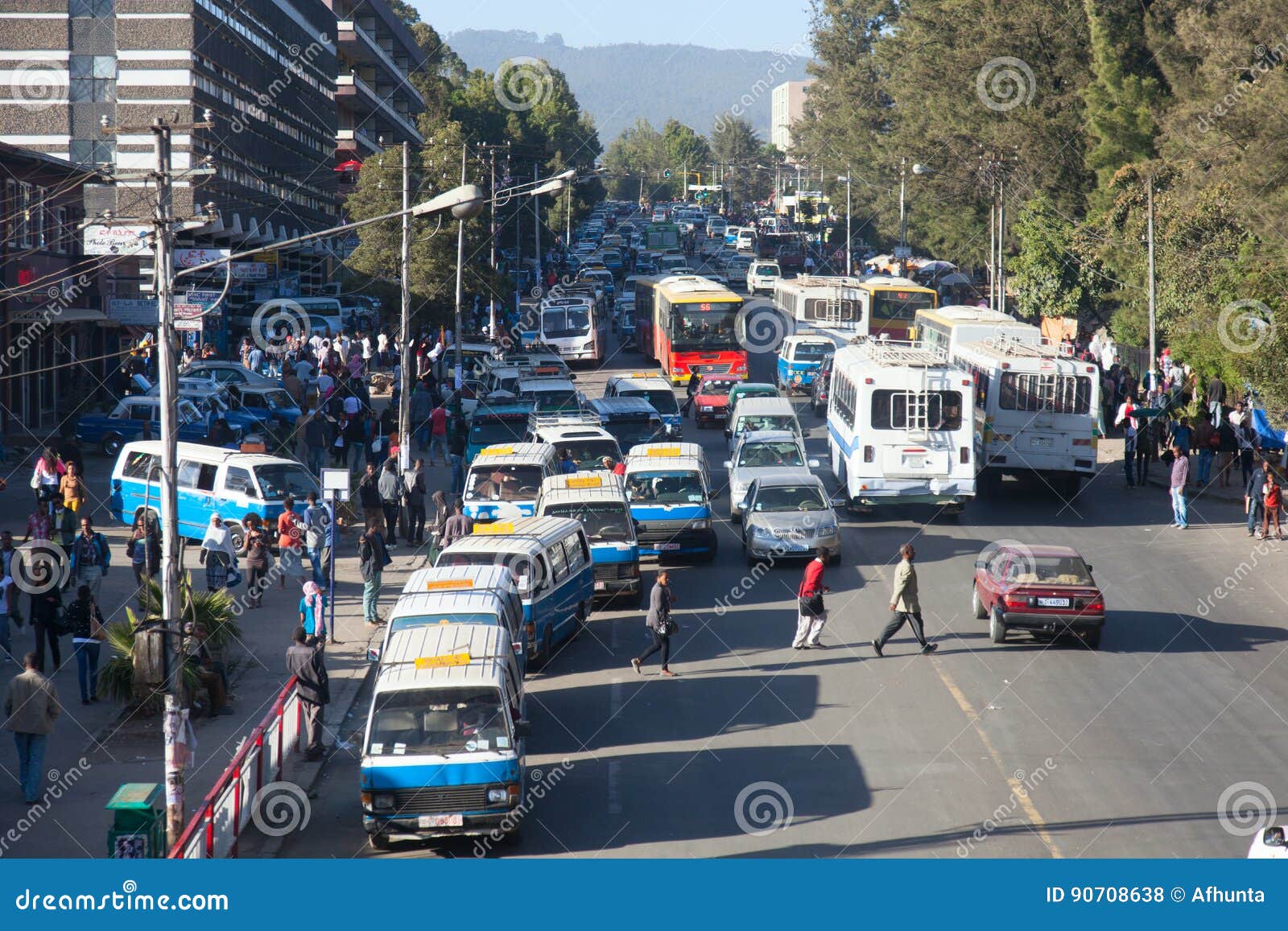 The Streets of Addis Ababa Ethiopia Editorial Stock Photo - Image of ...