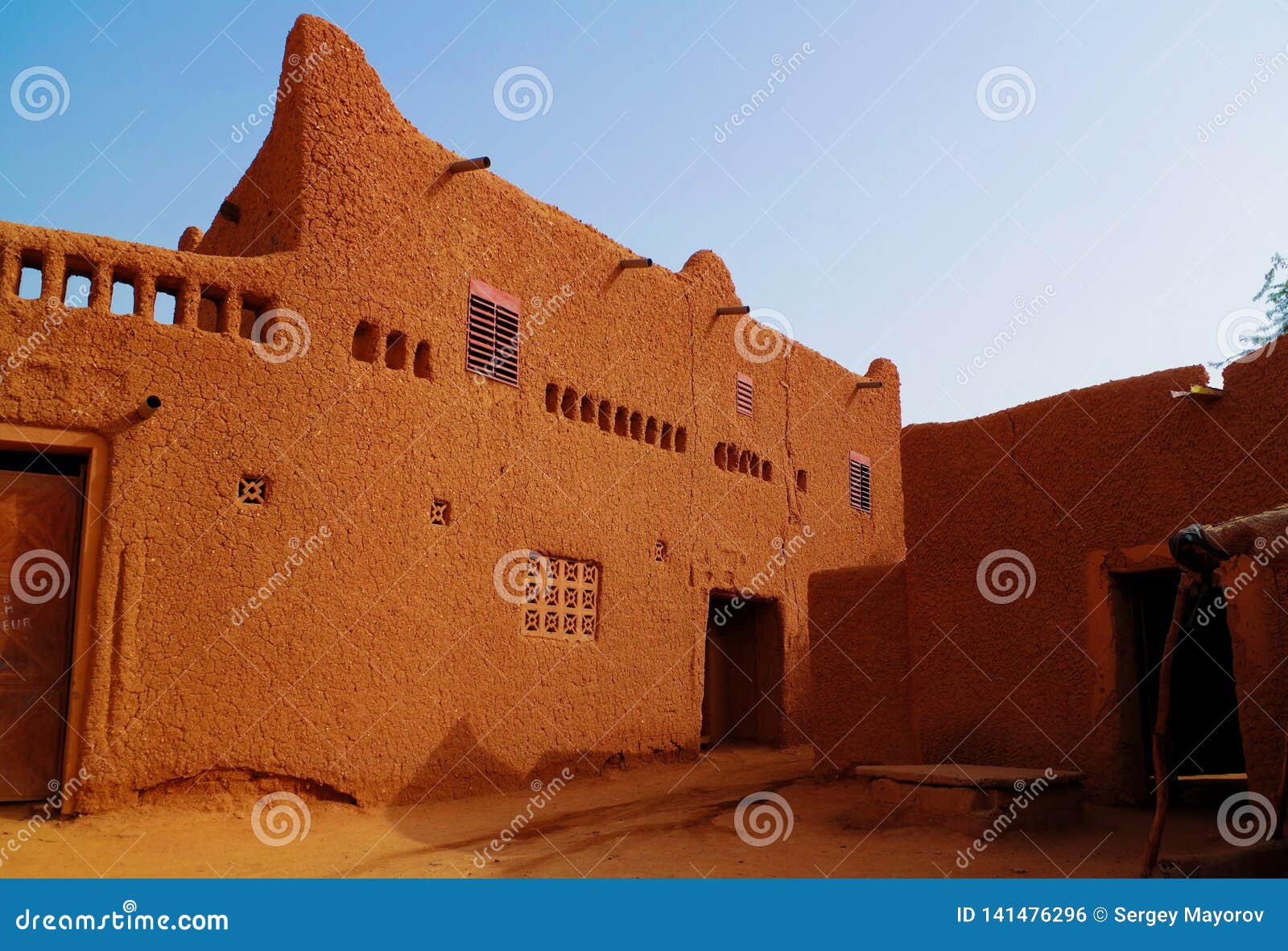 At the Streets of Agadez Old City, Niger Stock Photo - Image of castle ...