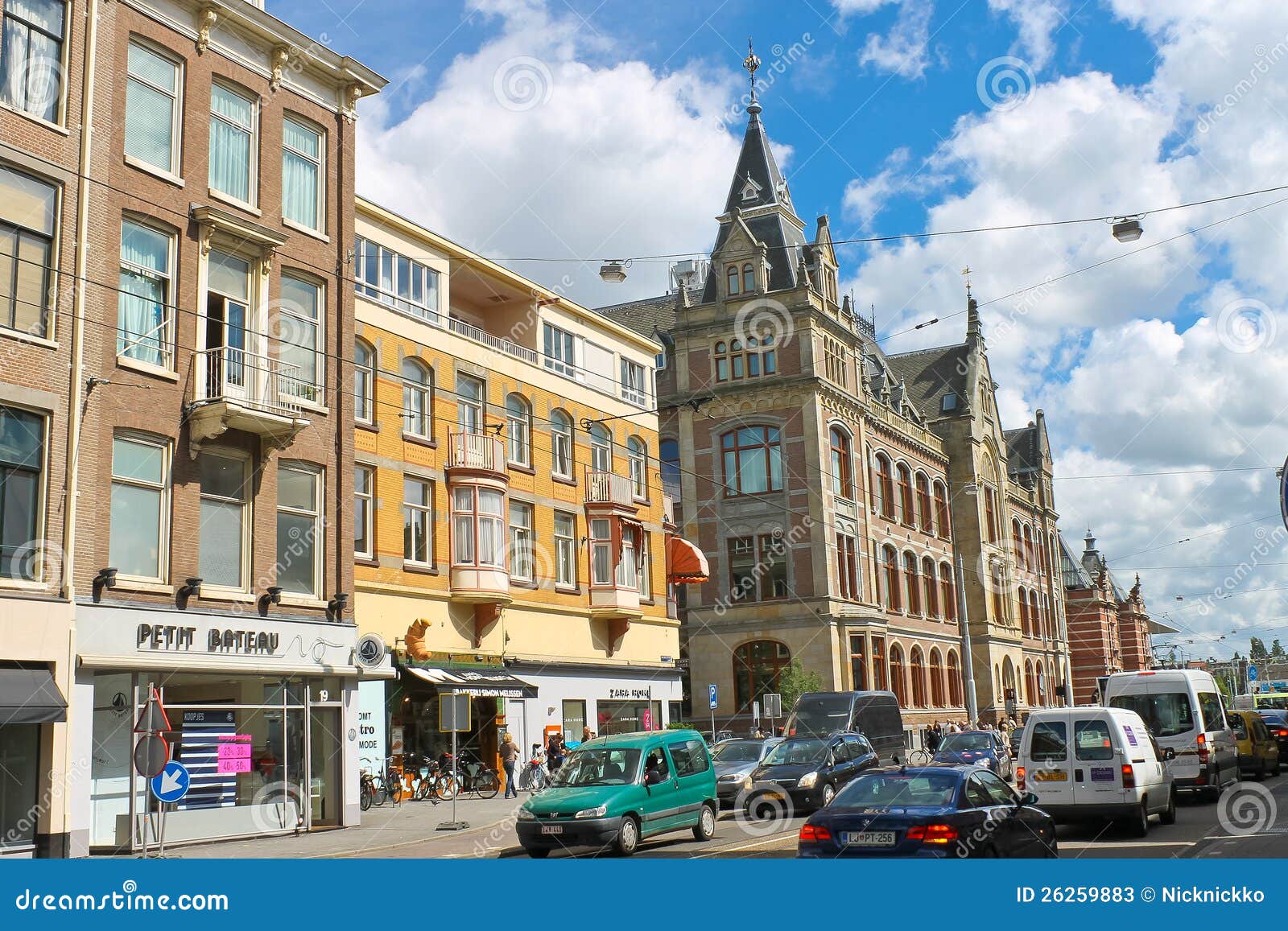 On the Streets of Amsterdam. Editorial Stock Photo - Image of shop ...