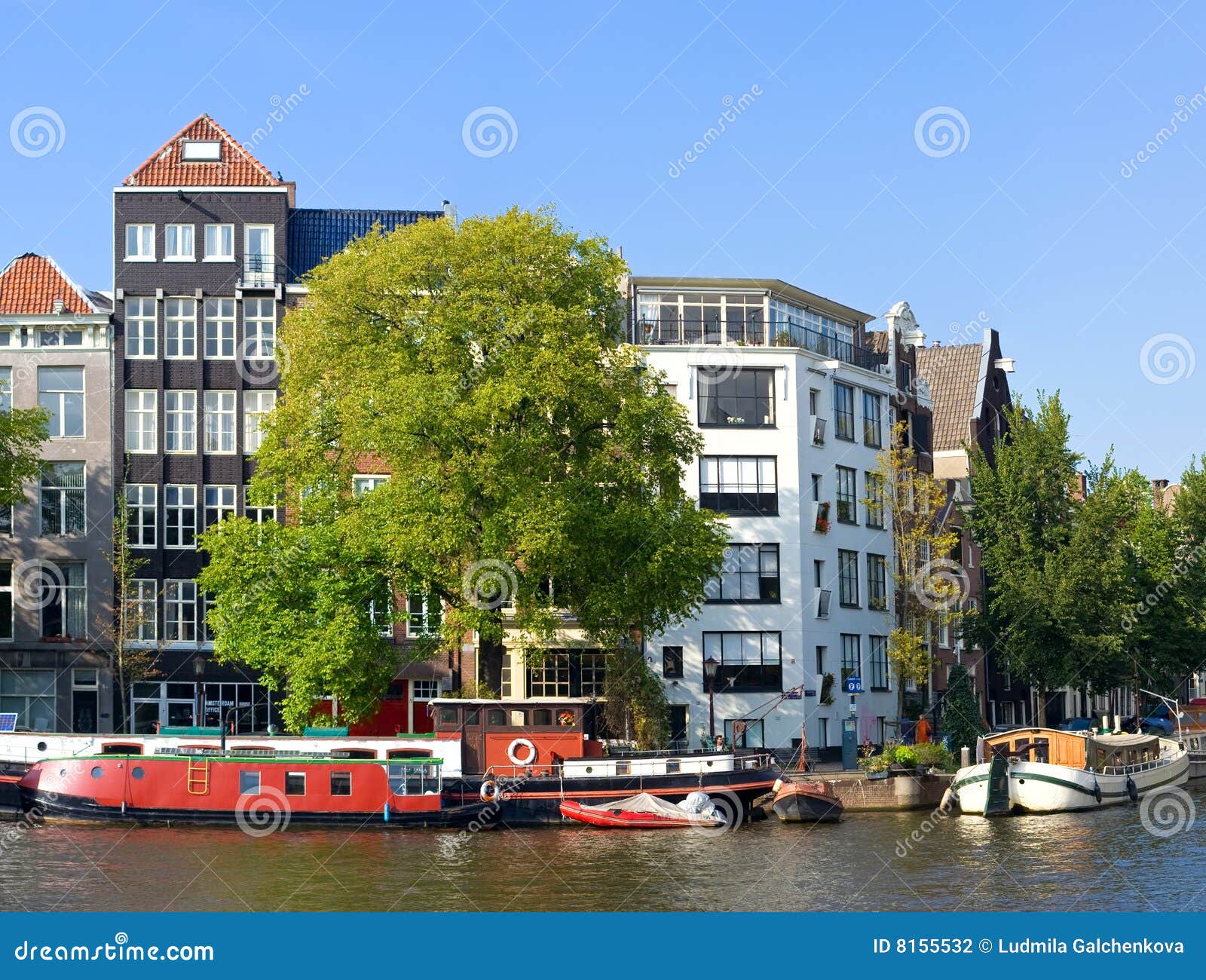 Streets of Amsterdam stock photo. Image of architecture - 8155532