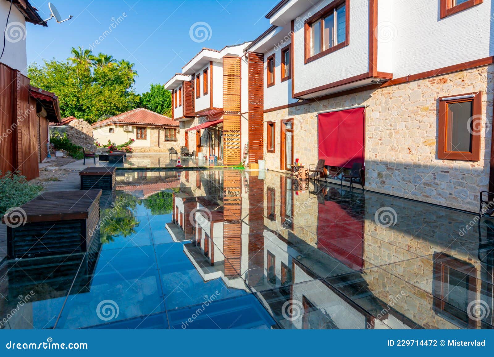 Streets and Architecture of Old Town, Side, Turkey Stock Photo - Image ...