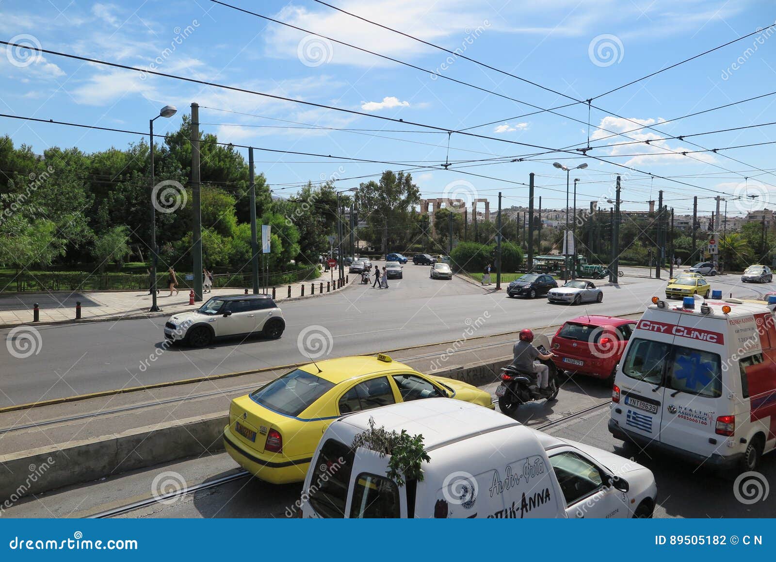 STREETS of ATHENS, GREECE editorial photography. Image of greek - 89505182