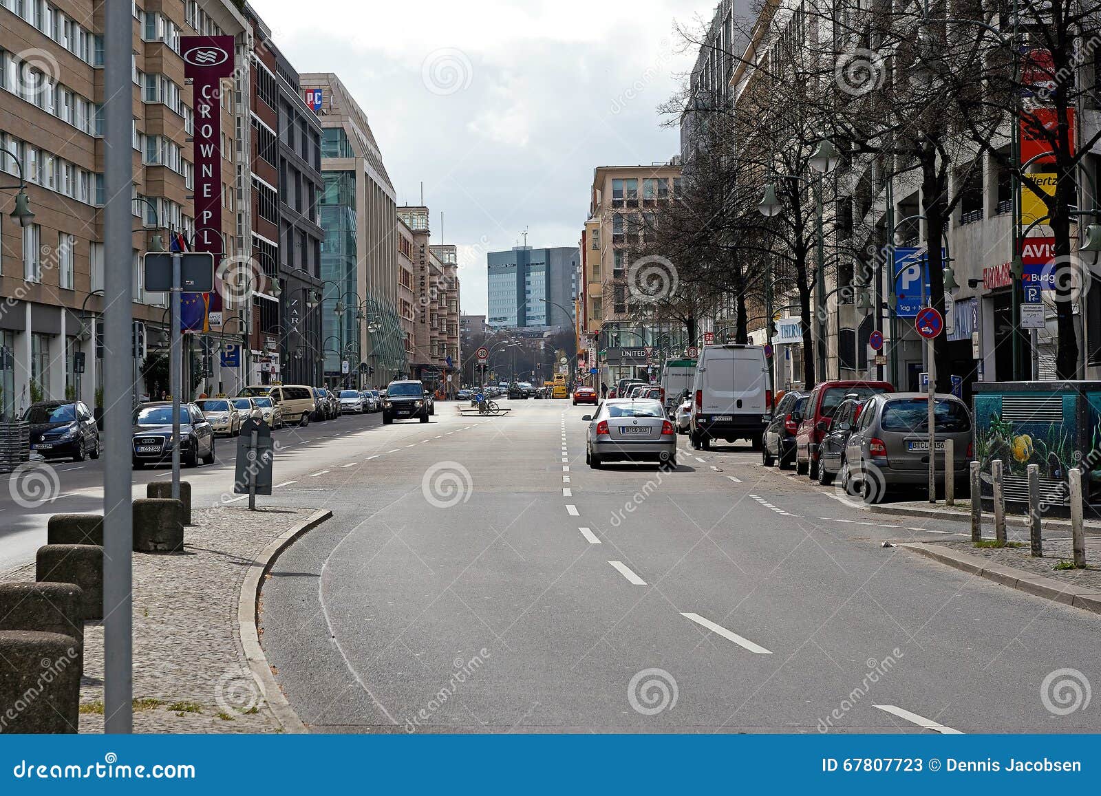 Streets of Berlin, Germany editorial stock photo. Image of capital ...