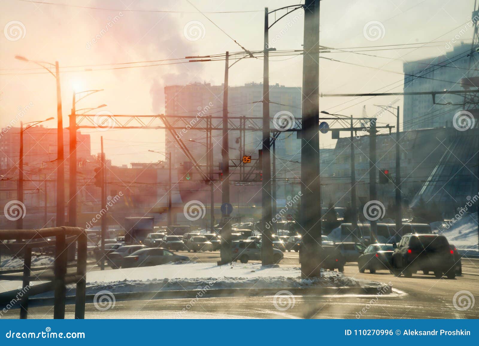 City with Problem Environment Stock Photo - Image of asphalt, particle ...