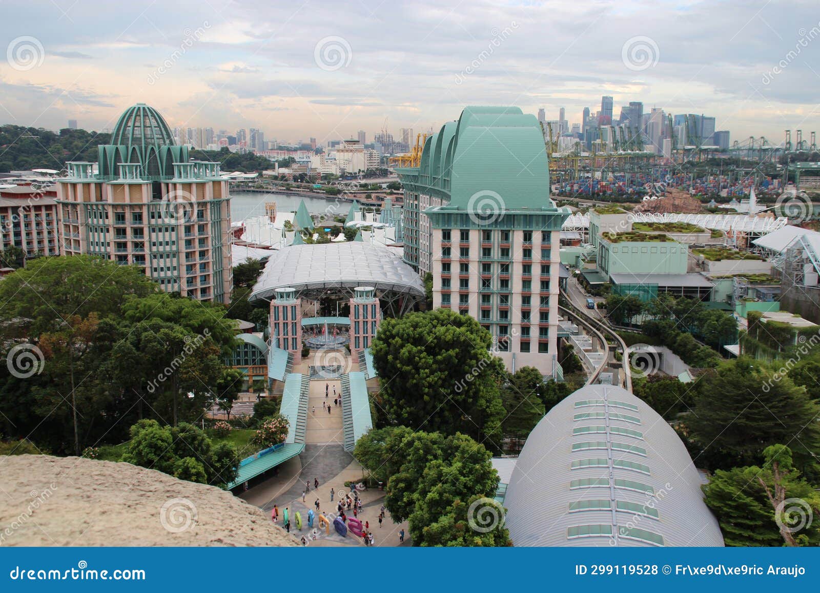 Streets and Buidings at Sentosa Island (singapore) Stock Photo - Image ...