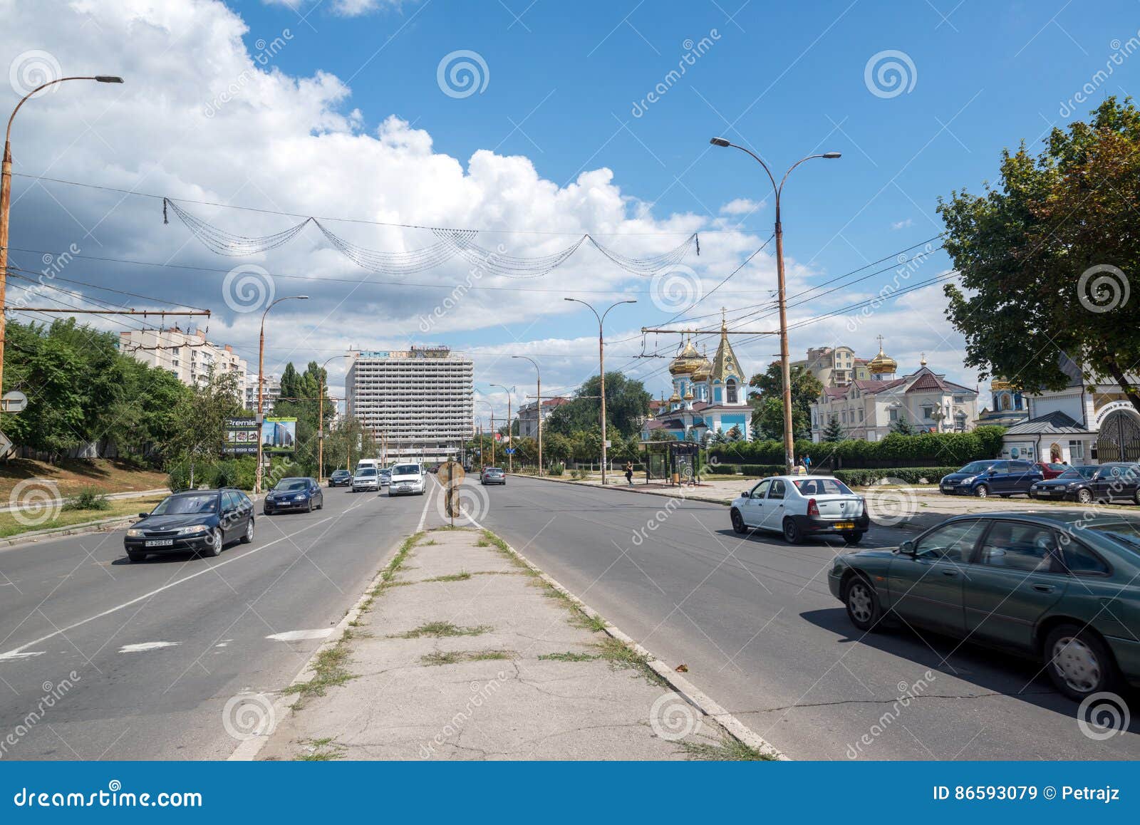 Streets of Chisinau in Moldova Editorial Stock Image - Image of ...