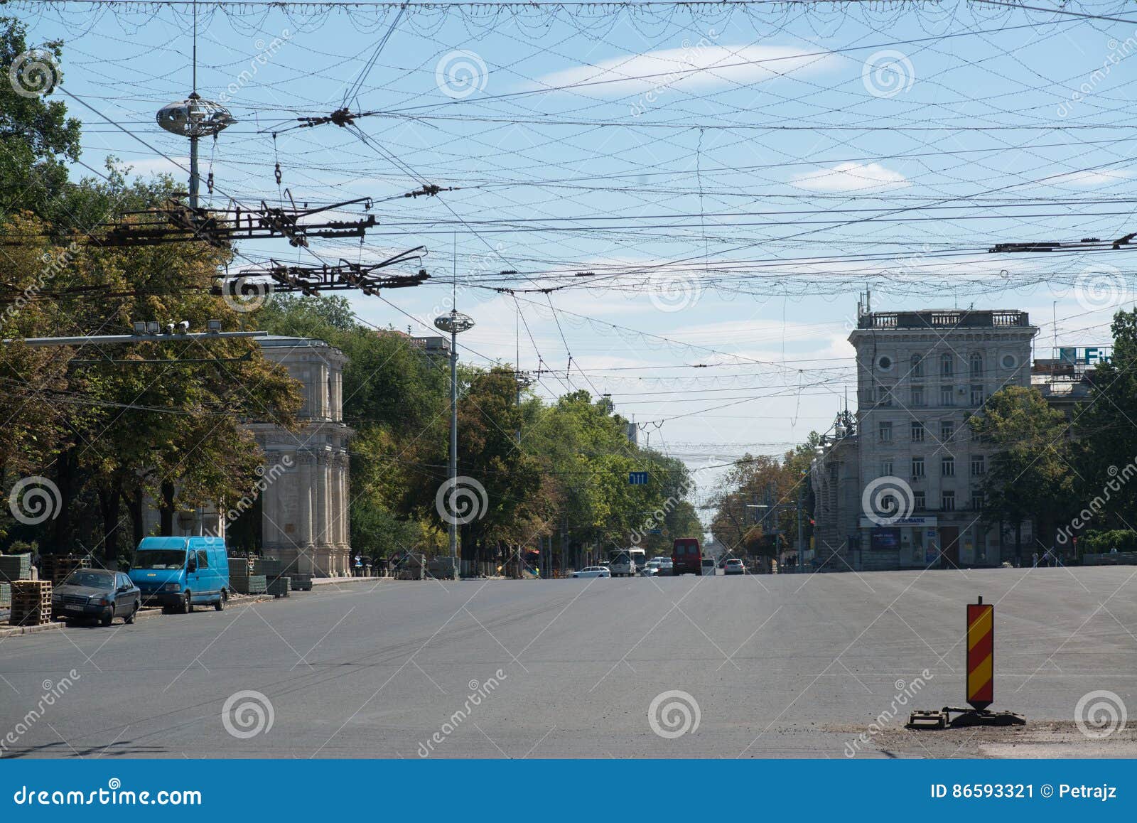 Streets of Chisinau in Moldova Editorial Photo - Image of apartment ...