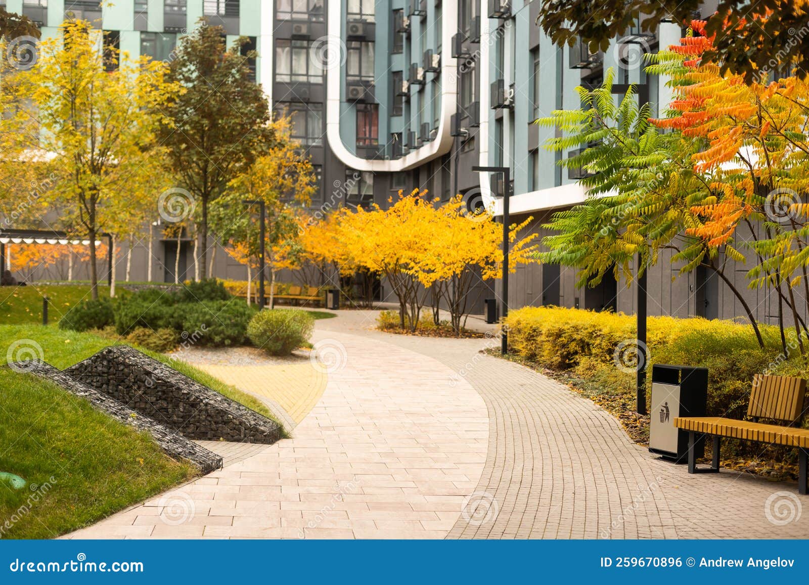 Streets of the City in Autumn. Stock Photo - Image of night, road ...