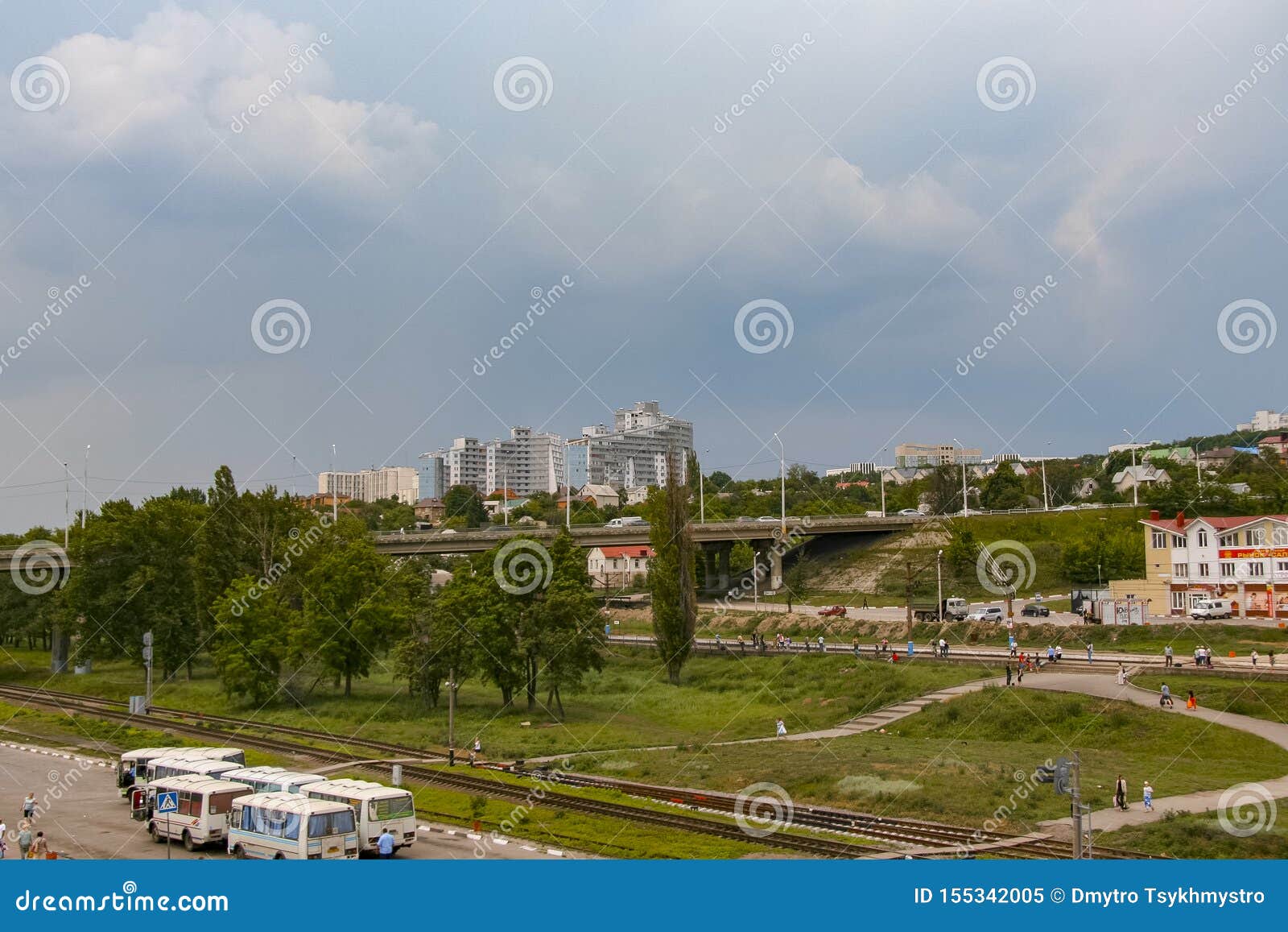 Streets of the City of Belgorod Editorial Image - Image of clouds, life ...