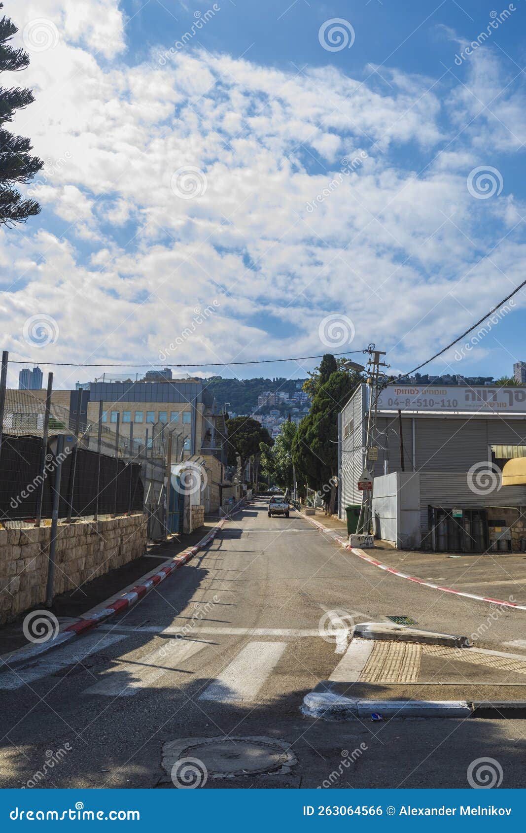 Streets in the City of Haifa in Israel Editorial Photo - Image of ...